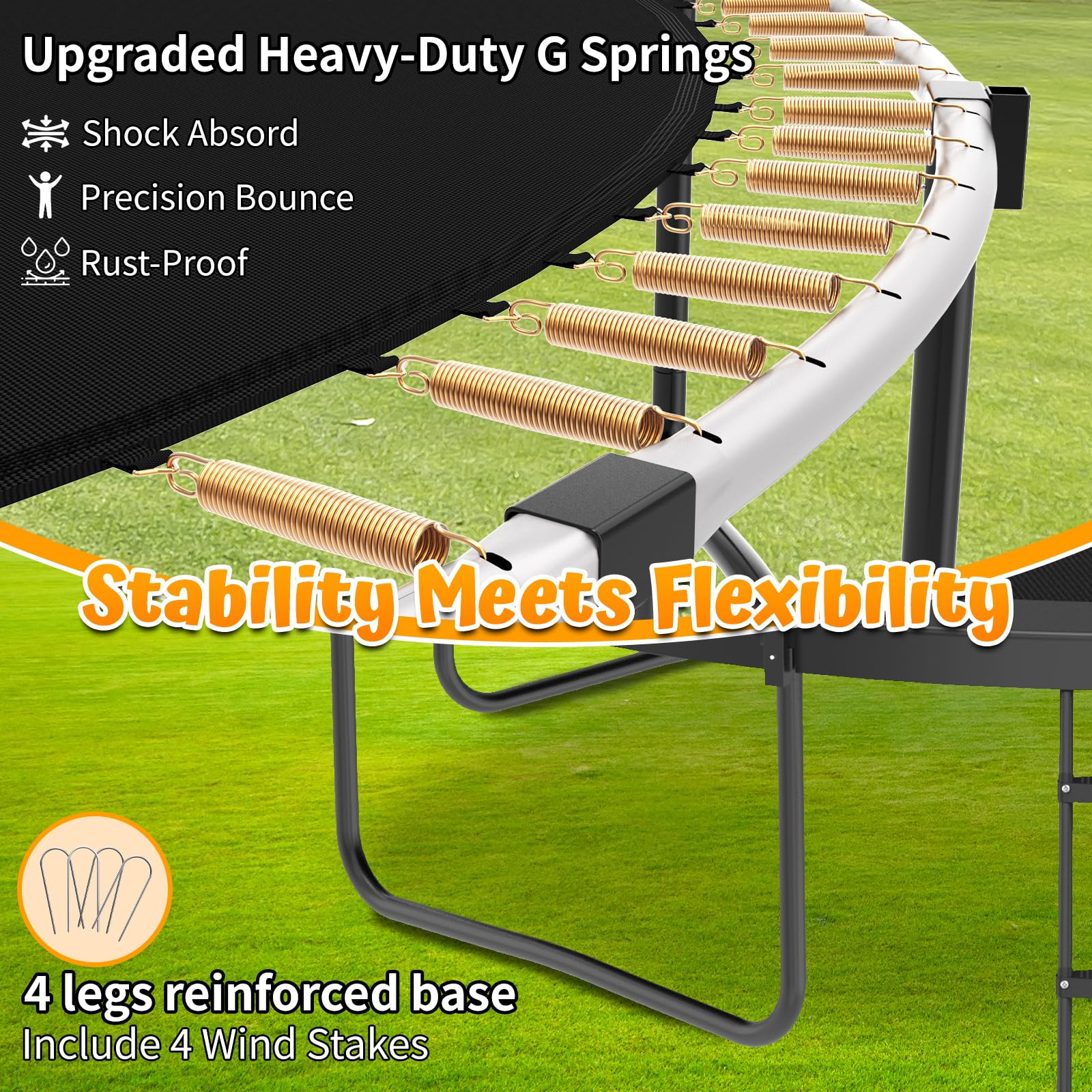 Snapklik.com : Jumpfly Outdoor Tranpoline For Kids