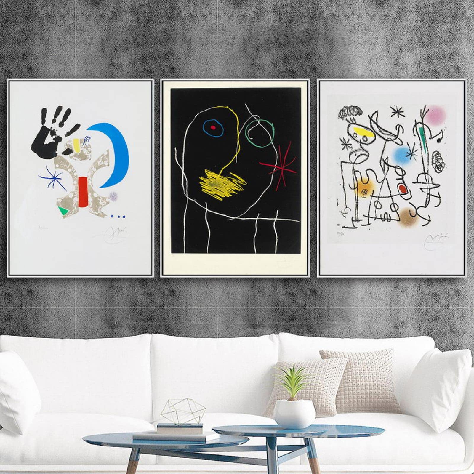 Gzgbmd Famous Joan Miro Posters Line Abstract Wall Art Joan ...