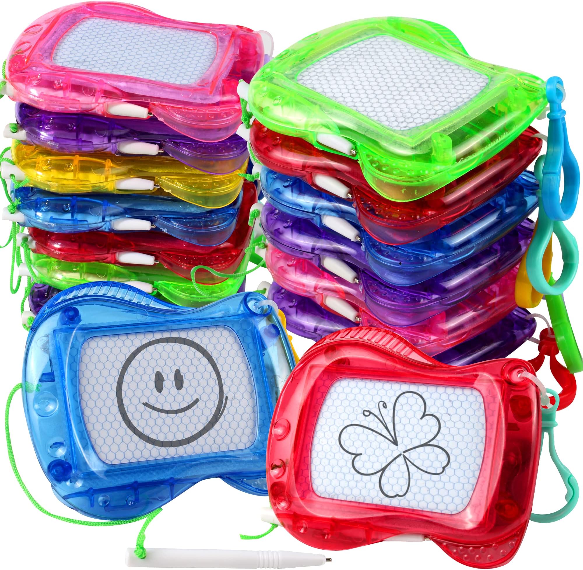 Amazon.com: 16 Pack Mini Magnetic Drawing Board for Kid(6 Colors ...