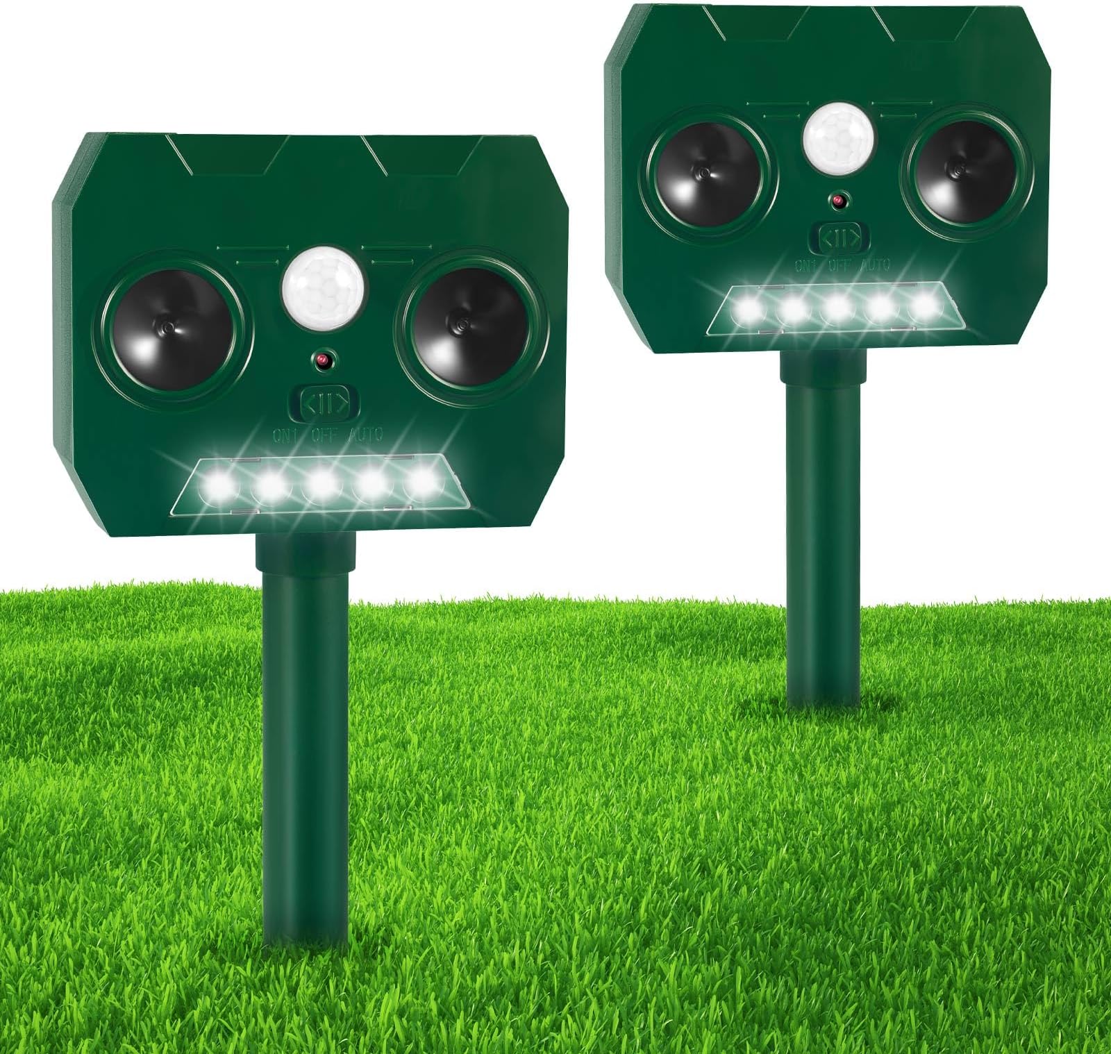 Amazon.com: 2024 Upgraded Ultrasonic Pest Repeller Solar Animal ...