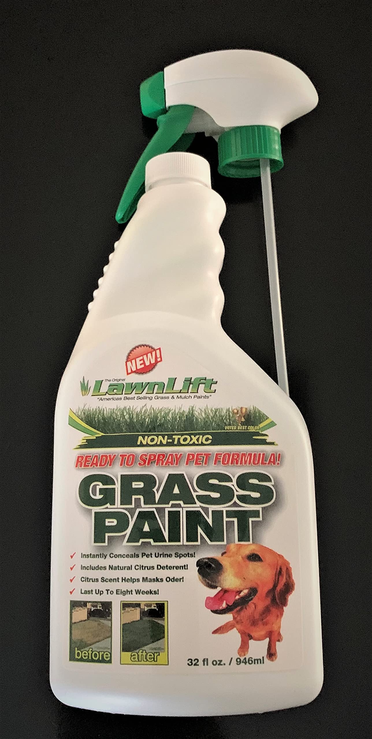 Amazon.com: LawnLift Ready to Spray Lawn Paint, 32 Ounce, Covers up to ...