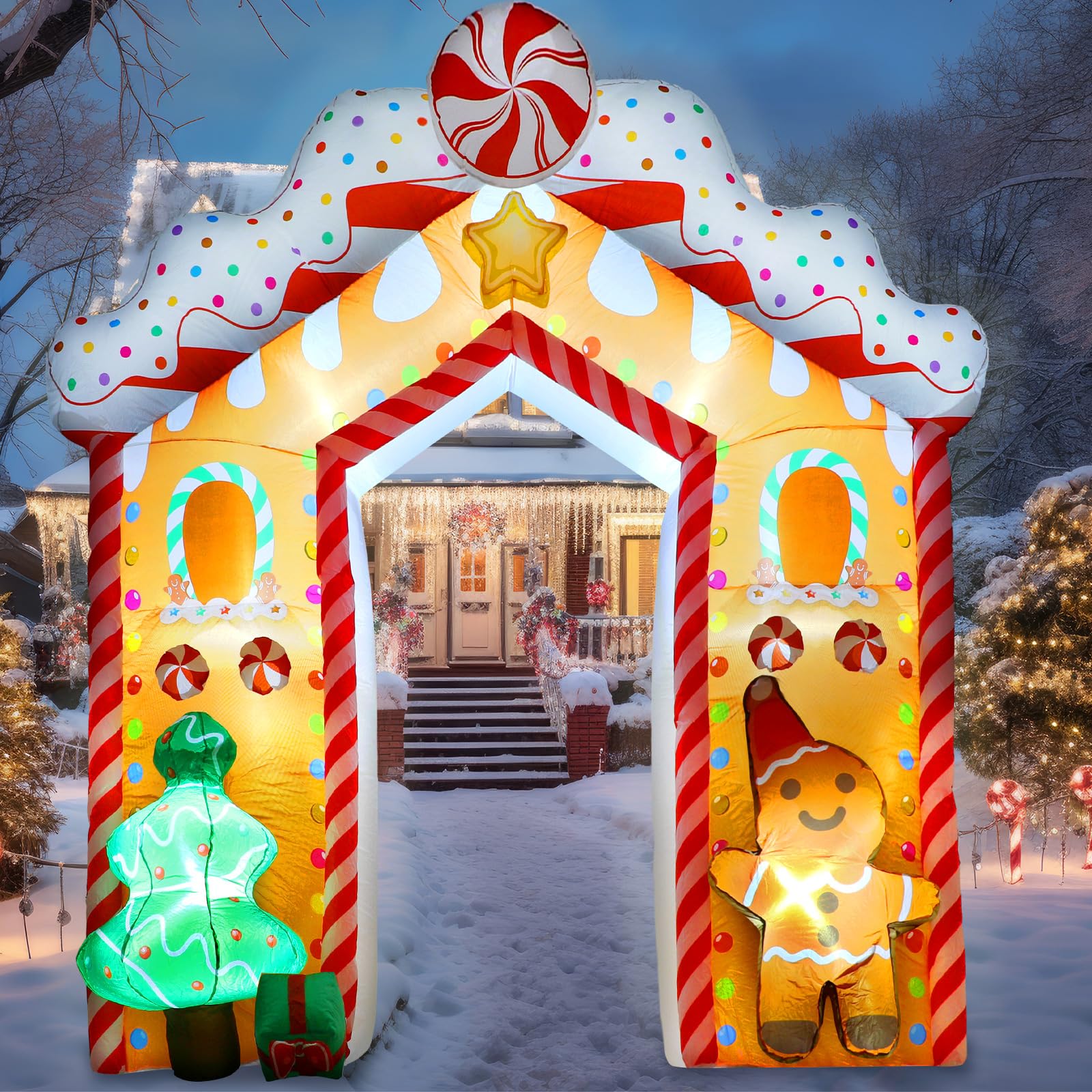 Snapklik.com : Lemosae 10 Ft Christmas Inflatables Decorations Outdoor ...
