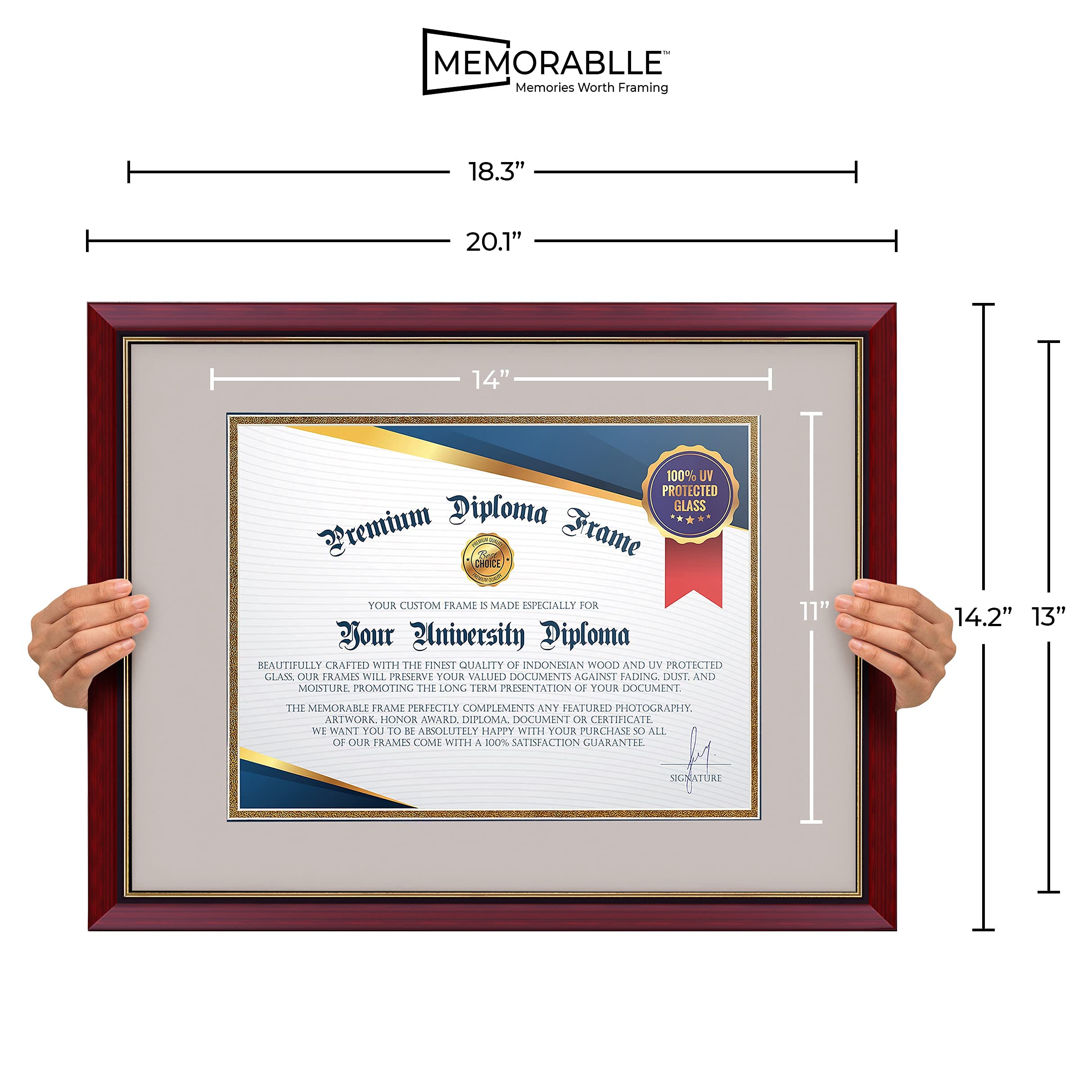 Diploma Frame Size Document Frame Made To Display Certificates 8.5 X