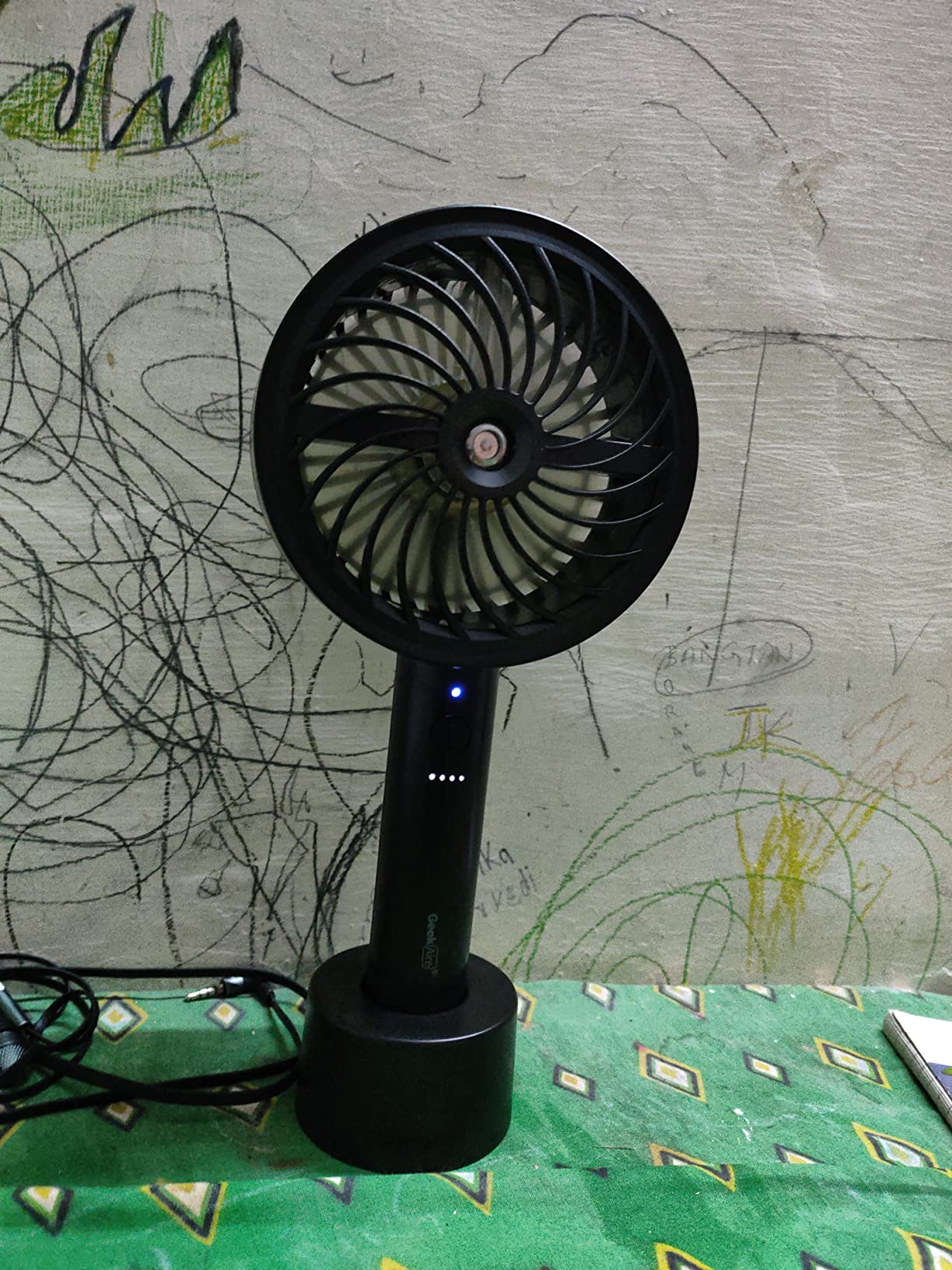 Buy Geek Aire, 5 Inch Rechargeable Misting Turbo Handheld Fan with 2600 ...