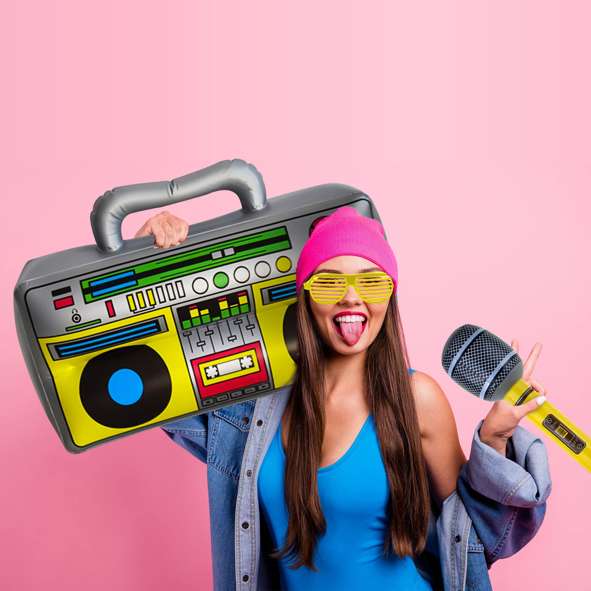 Snapklik.com : 20 Packs Inflatable Radio Boombox Inflatable Mobile ...