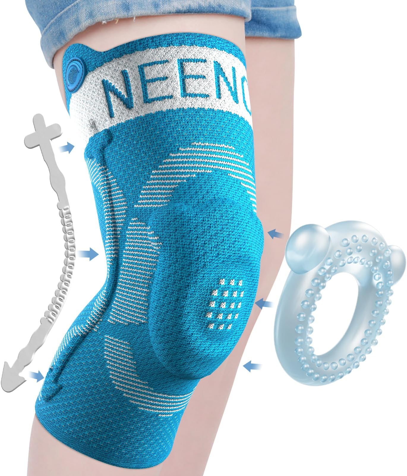 Amazon.com: NEENCA Kids Knee Brace Sleeve, Youth Knee Compression ...