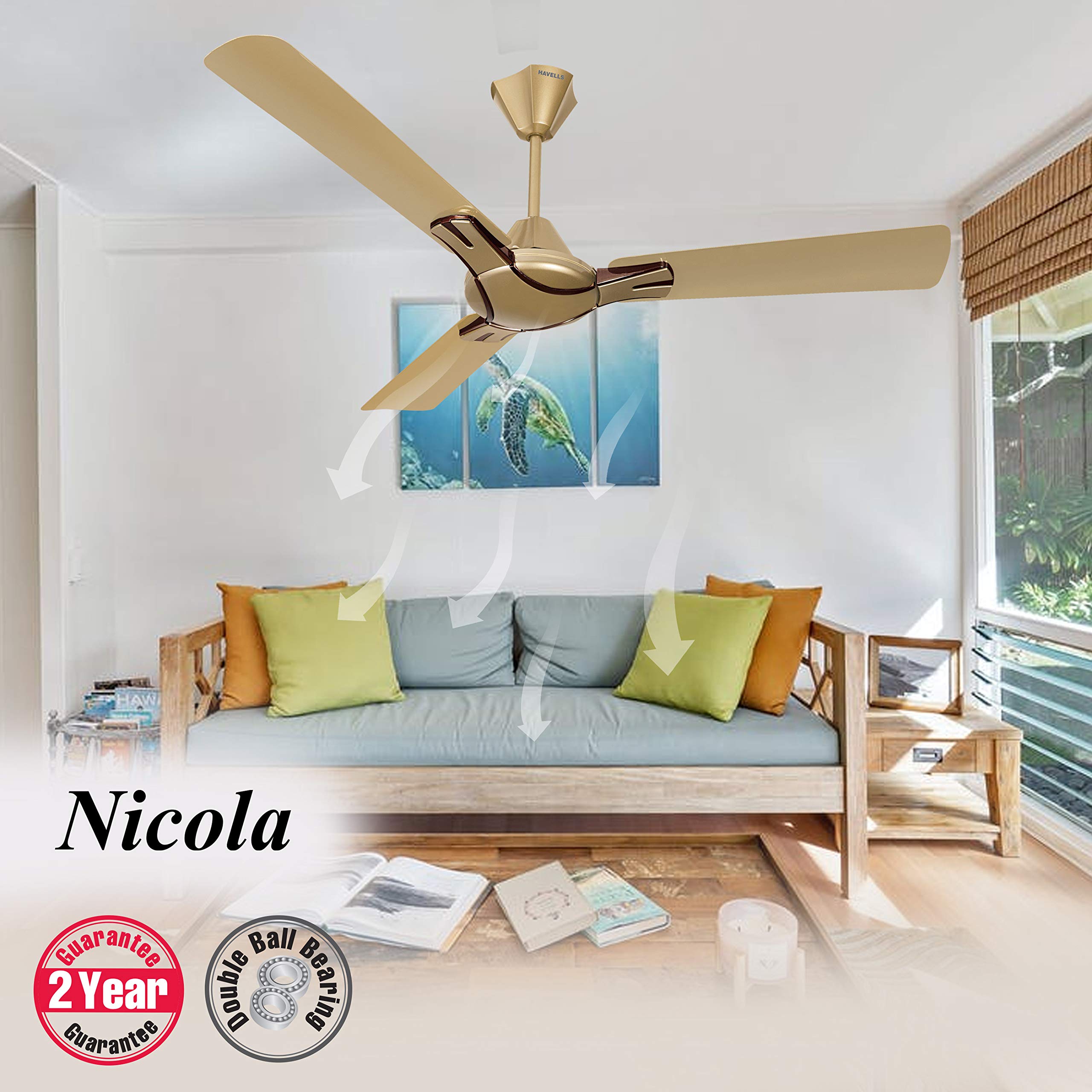 Designer Ceiling Fans Havells Havells 1200mm Andria Energy Saving