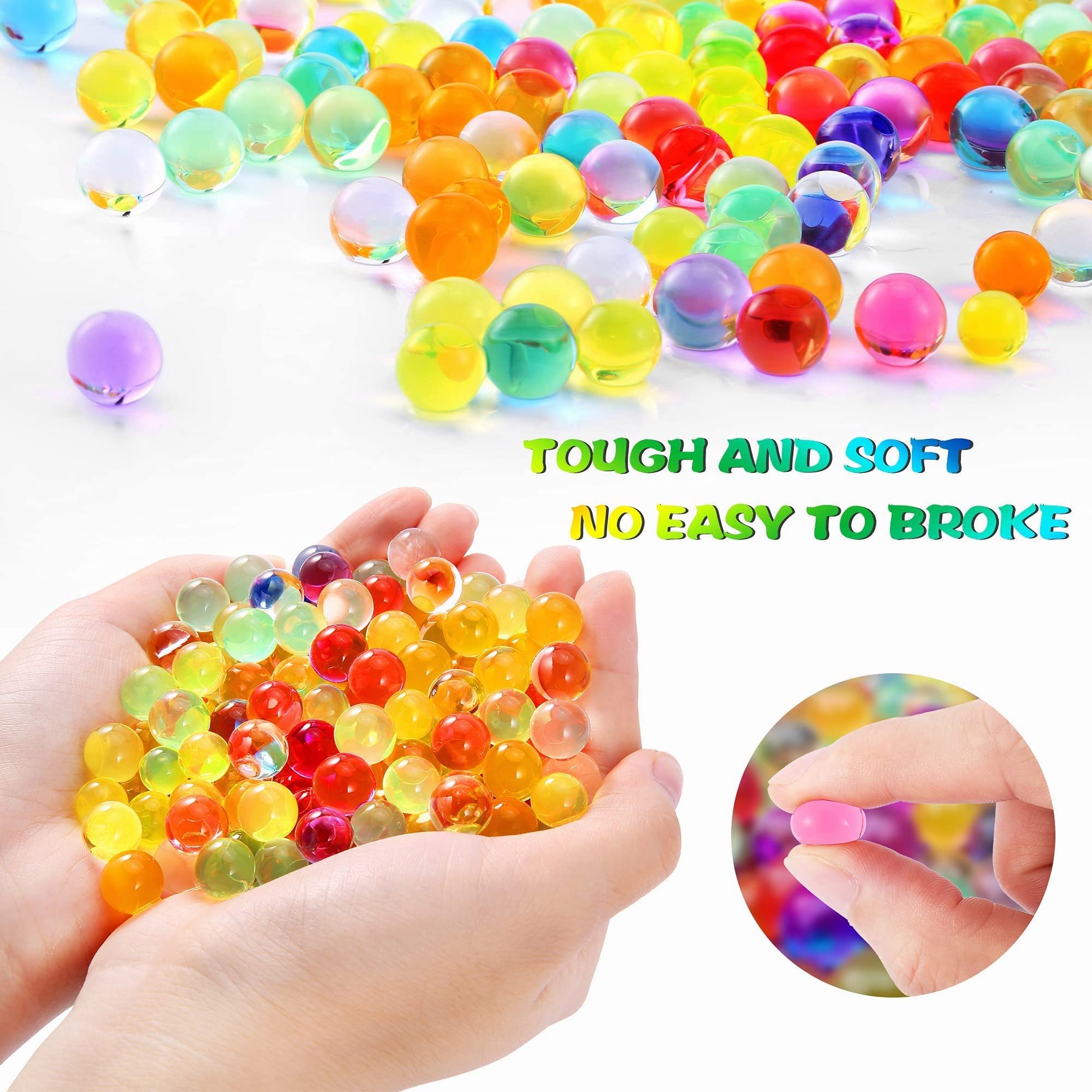 Buy 50000 PCS Splatter Ball Gun Ammo -Gel Blaster Ammo - Water Beads ...