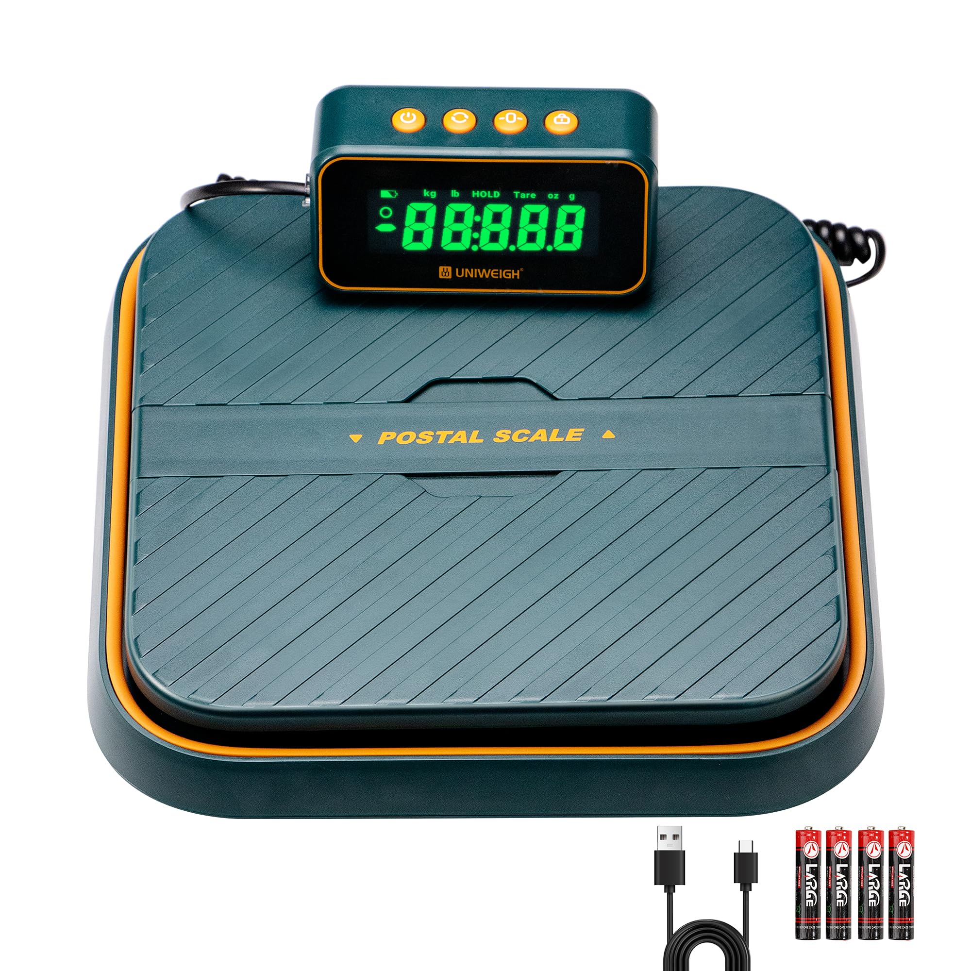 UNIWEIGH Digital Postal Scales for Packages,86lb/0.1oz Shipping Parcel ...