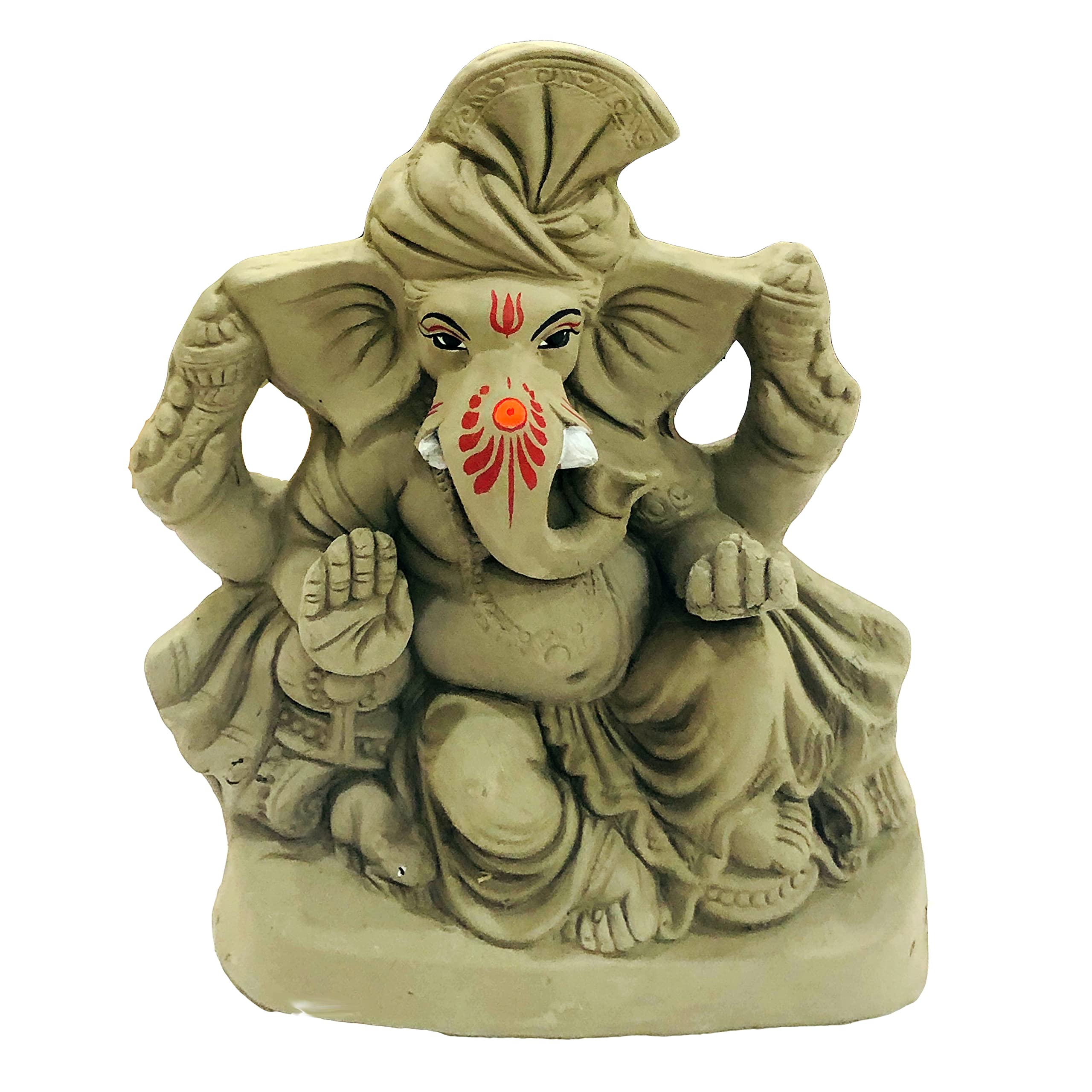 Buy ShopMeFast Eco Friendly Ganpati Murti Matti Ganesha Idol ...