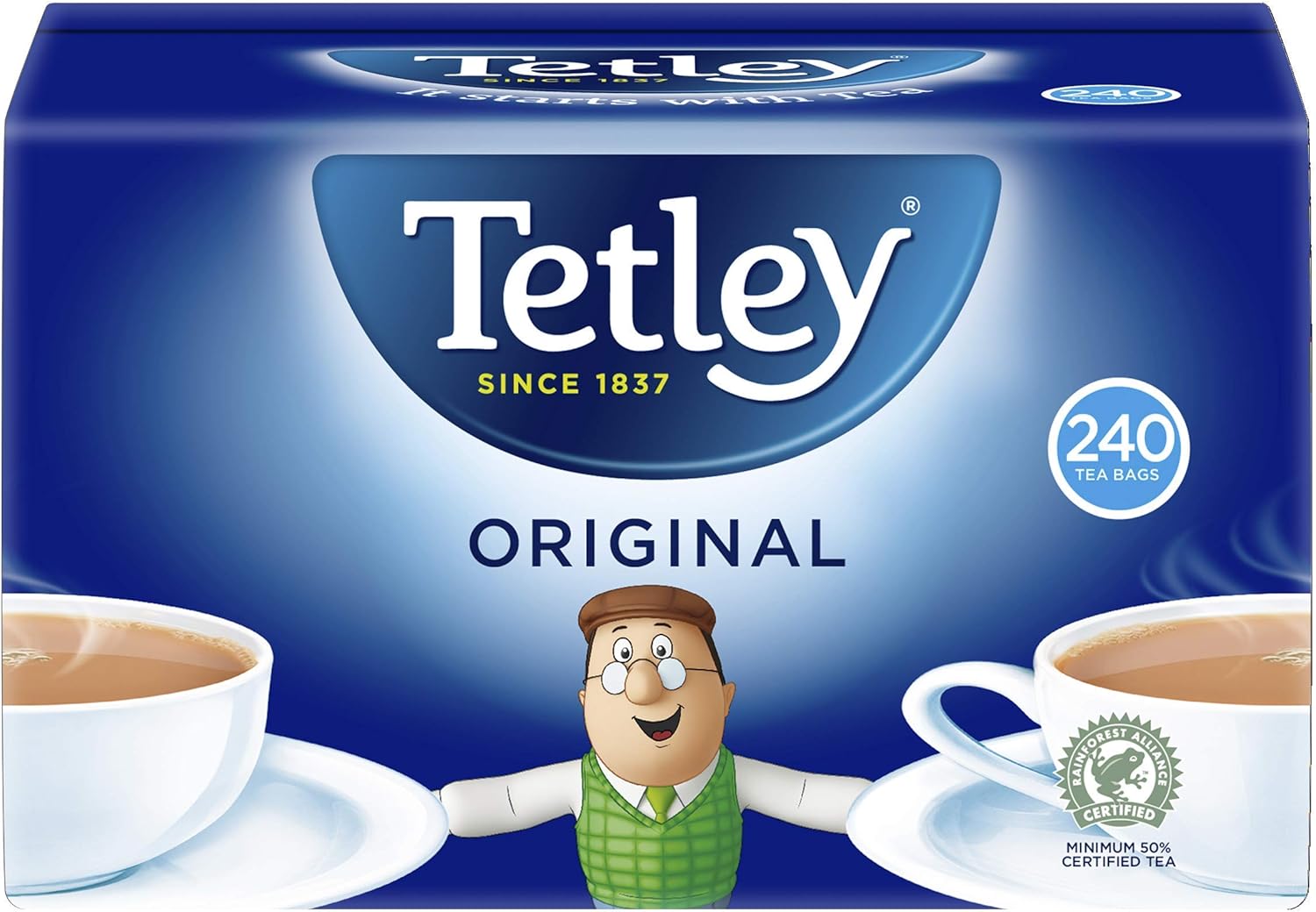 Tetley Original 240 Tea Bags 750g : Amazon.co.uk: Grocery