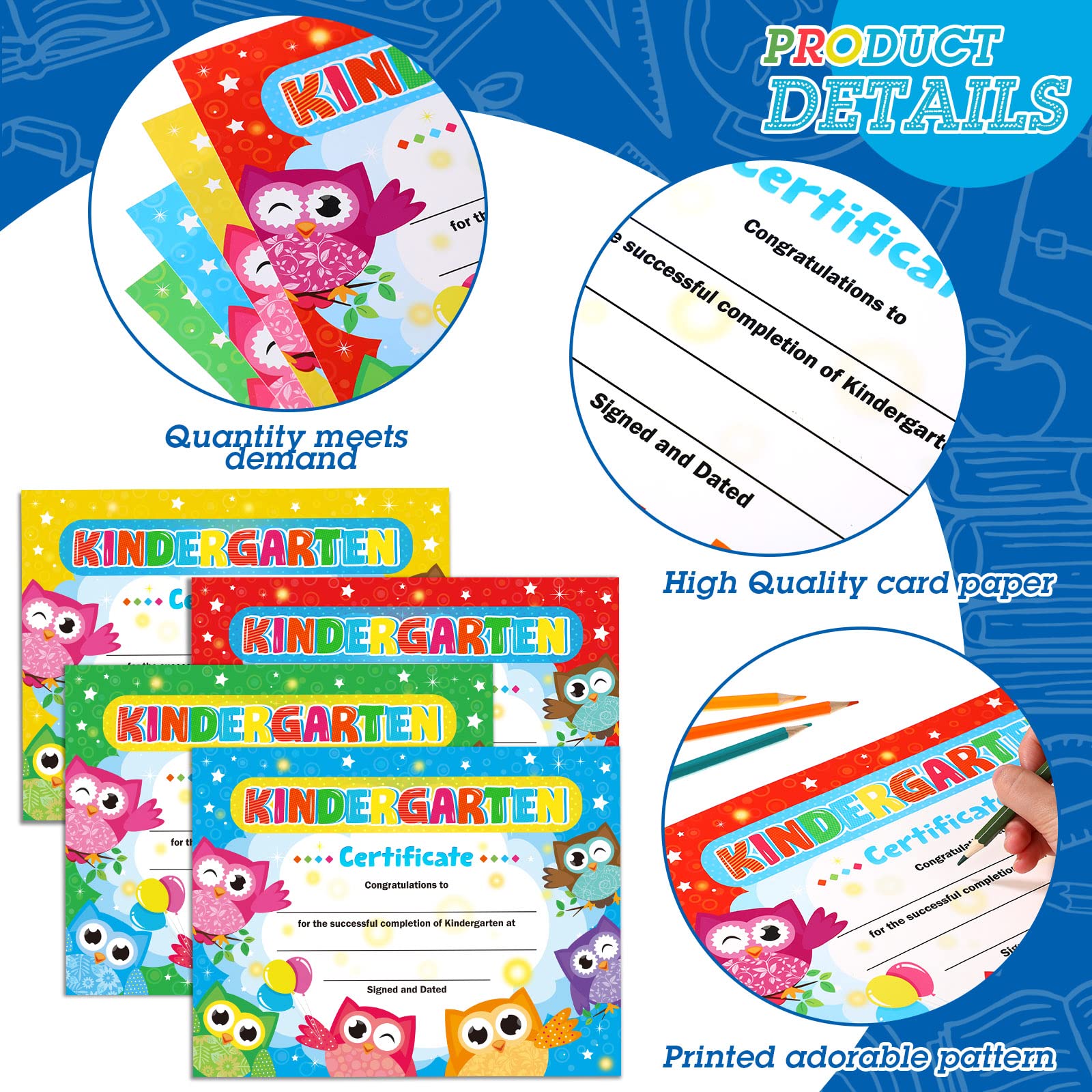 Kindergarten Owls With Printable Certificates