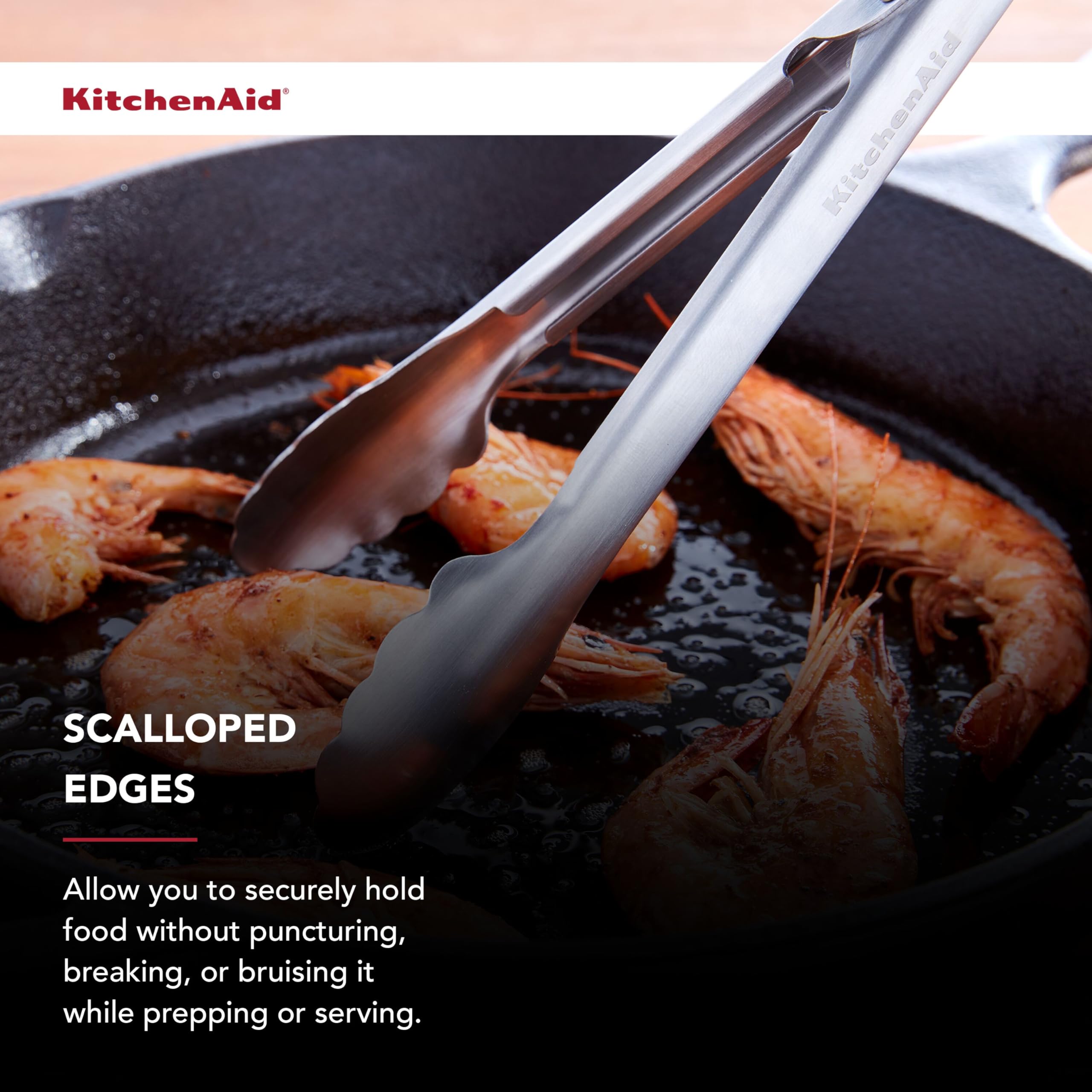 Snapklik.com : KitchenAid Stainless Steel Tongs