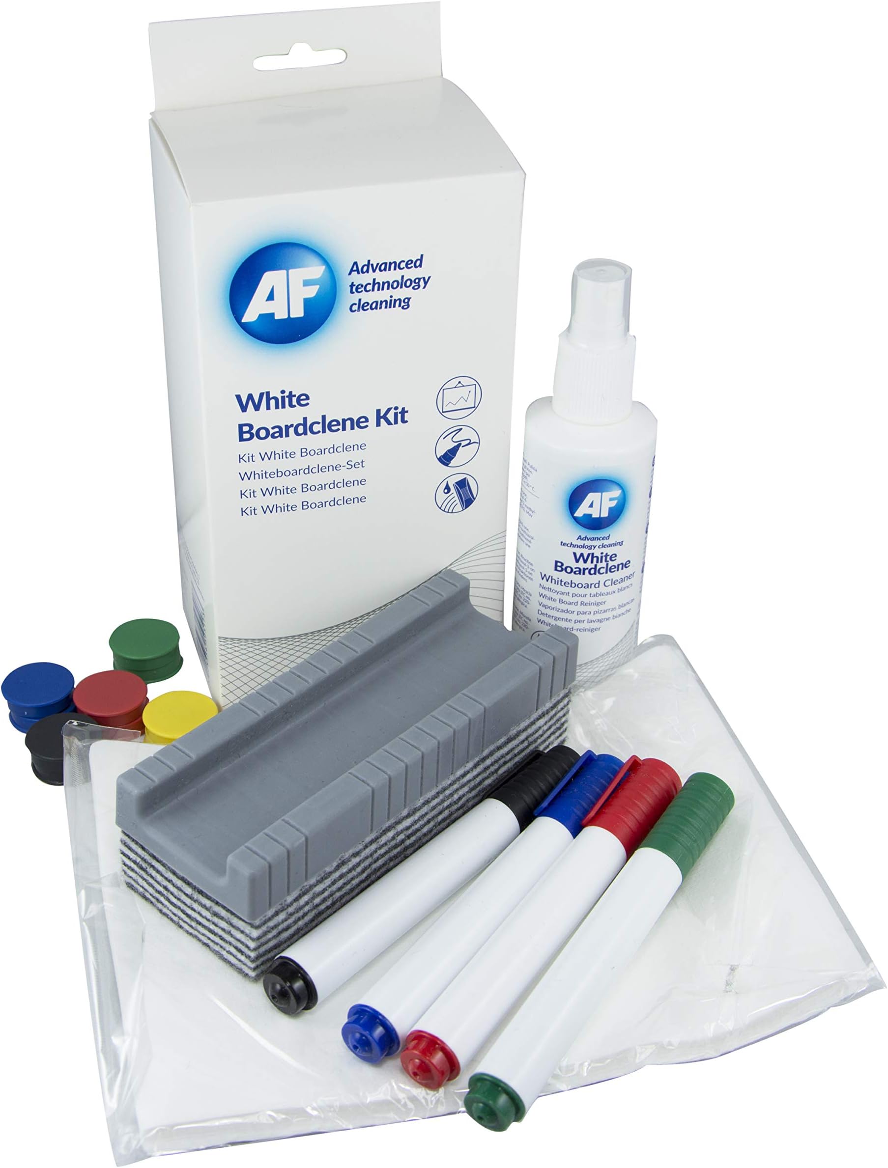 AF Complete Whiteboard Cleaning Kit - 125ml White board Cleaning Spray ...
