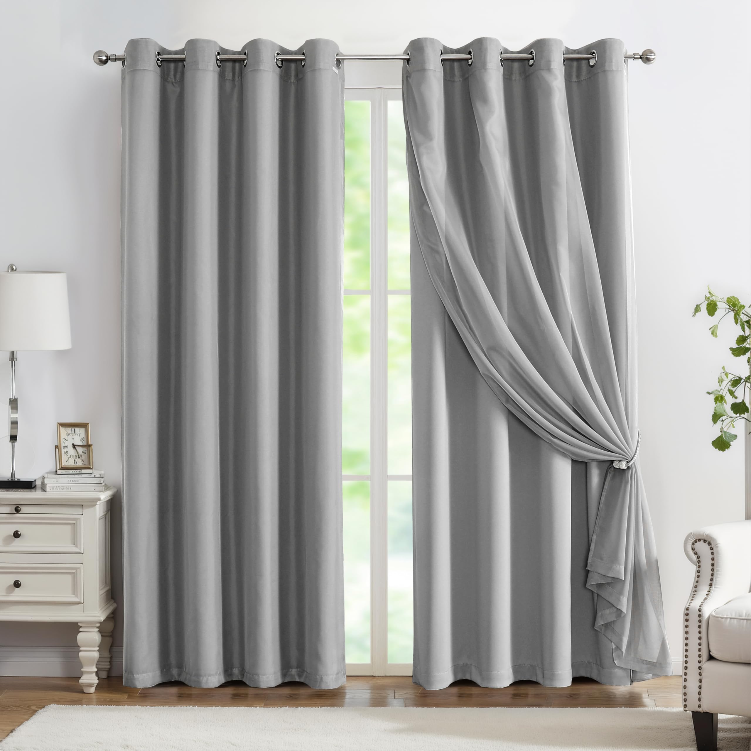 Cortinas De Dormitorio Grises