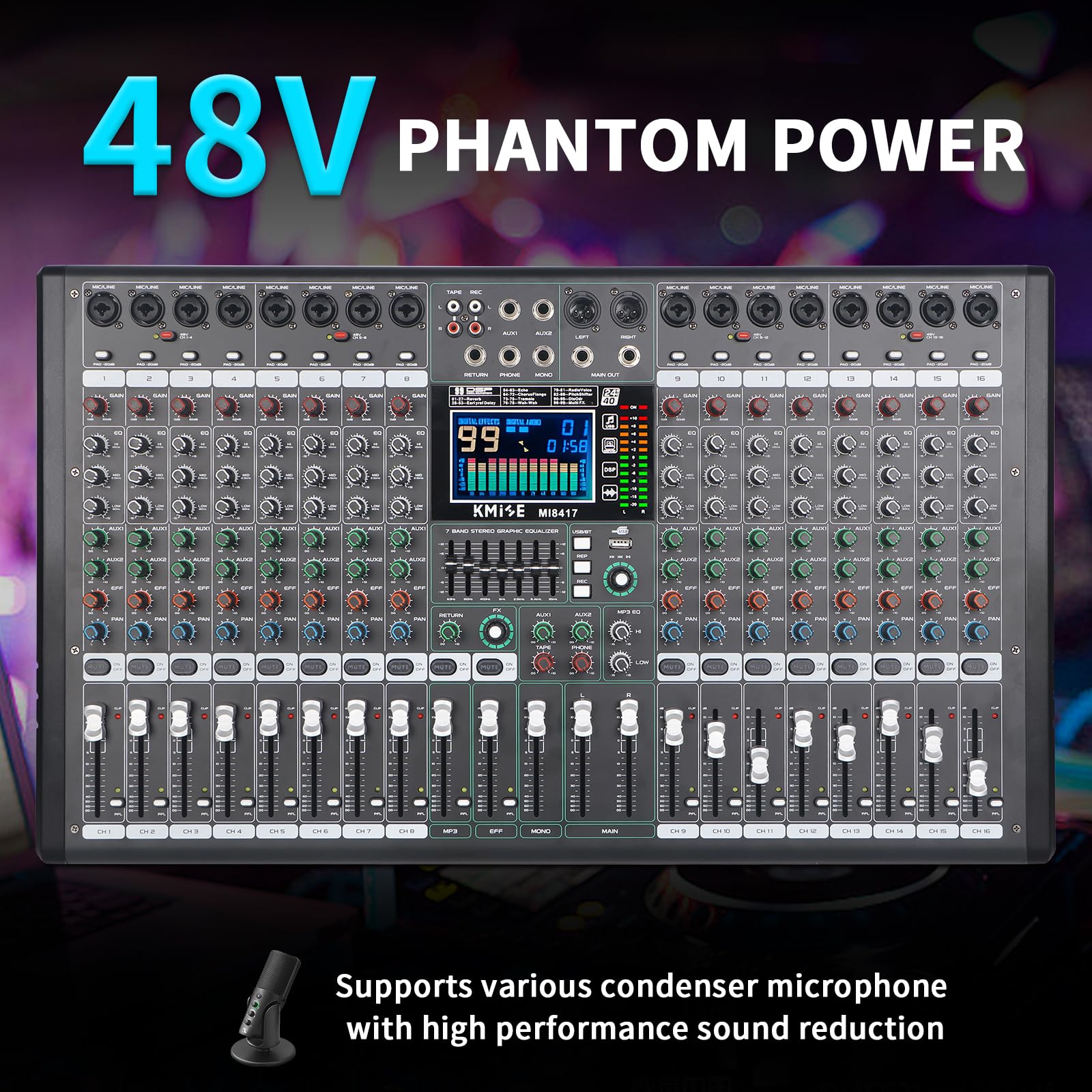 Snapklik.com : Audio Mixer 16 Channel Digital Audio Pro-Series Sound ...