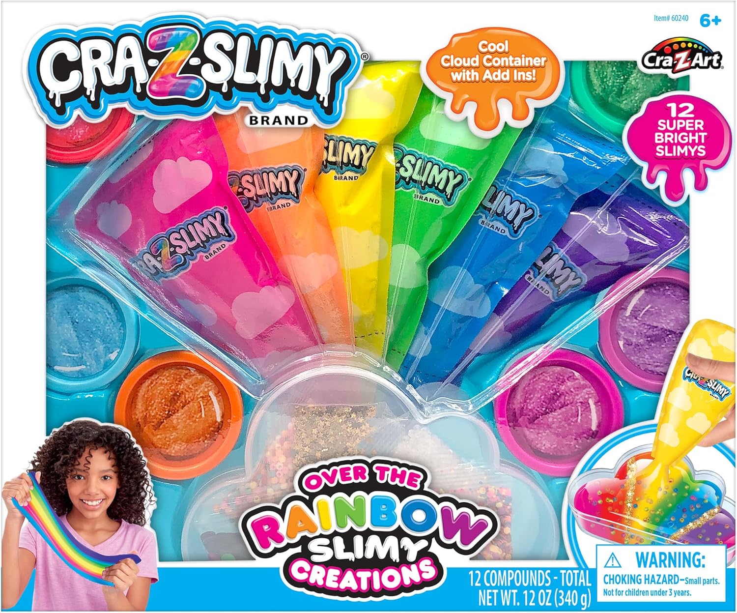 Amazon.com: CRA-Z-Slimy Over The Rainbow Slimy Creations Kit, 12 Pre ...