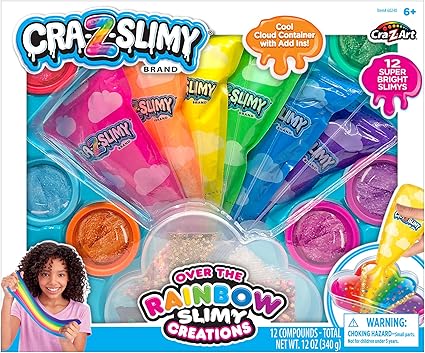 Amazon.com: CRA-Z-Slimy Over The Rainbow Slimy Creations Kit - Rainbow ...