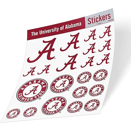 Amazon.com: University of Alabama Roll Tide Bama Crimson Tide Sticker ...