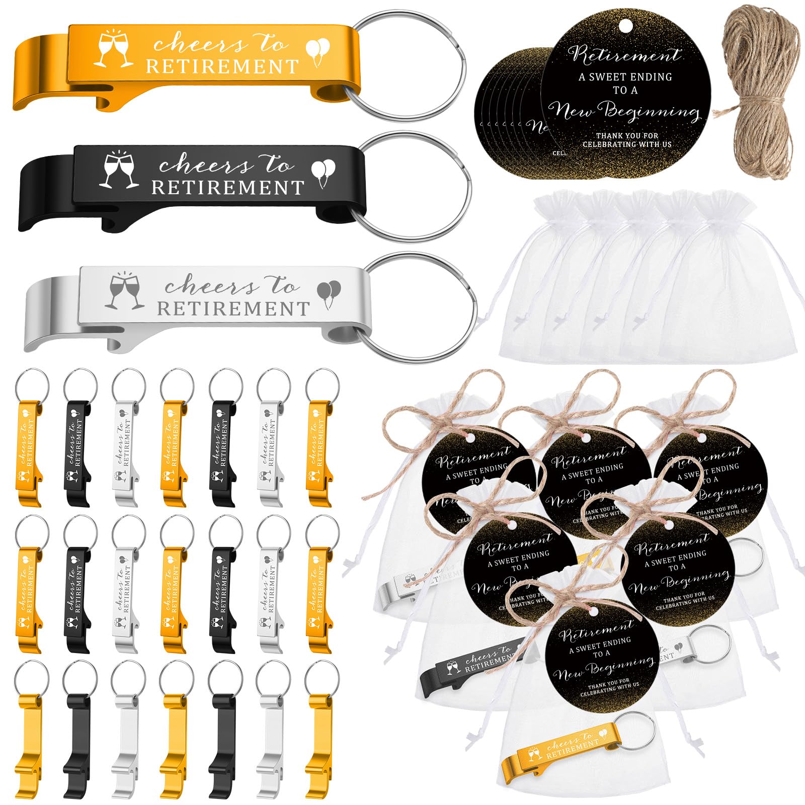 Amazon.com: Maxcheck 54 Sets Retirement Favors for Guests Retirement ...