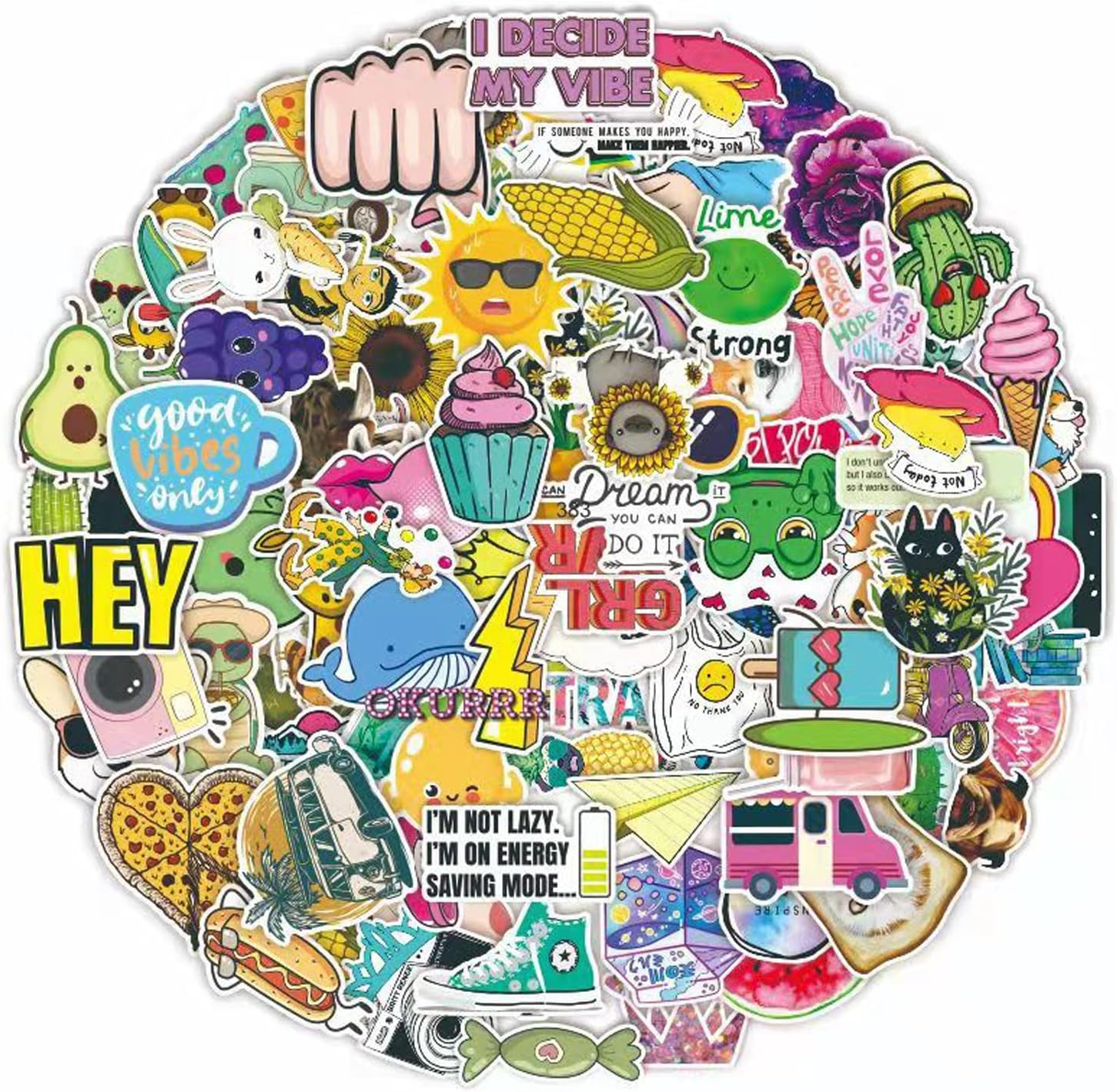 Amazon.com: Inspirational Words Stickers,Positive Affirmation Stickers ...