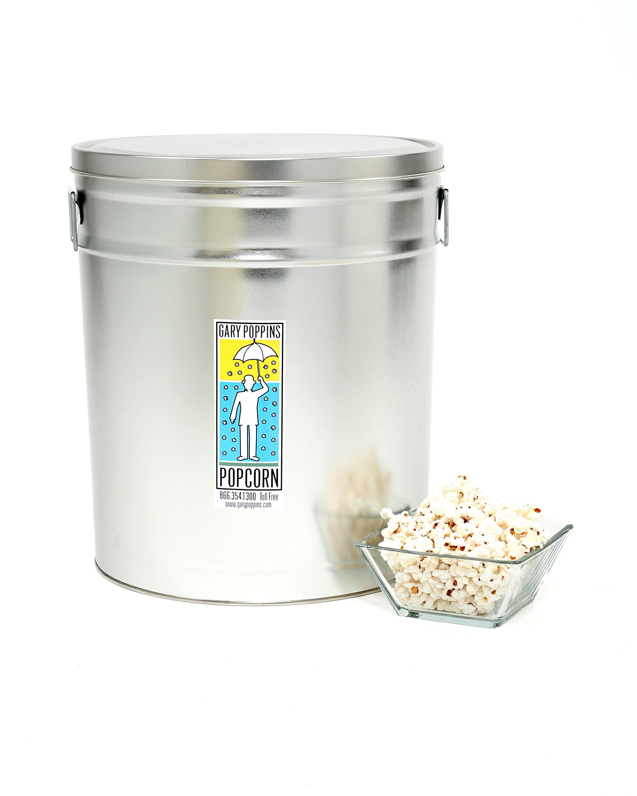 Buy Gary Poppins Popcorn Gourmet Popcorn Butter, Sea Salt, 6.5 Gallon ...