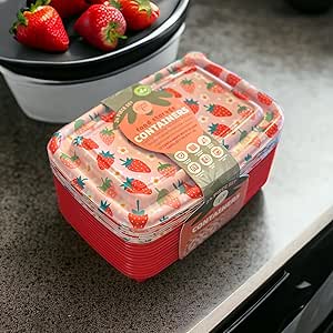 Amazon.com: Core Kitchen HOLIDAY FOOD STORAGE CONTANER, 12 LIDS & 12 ...