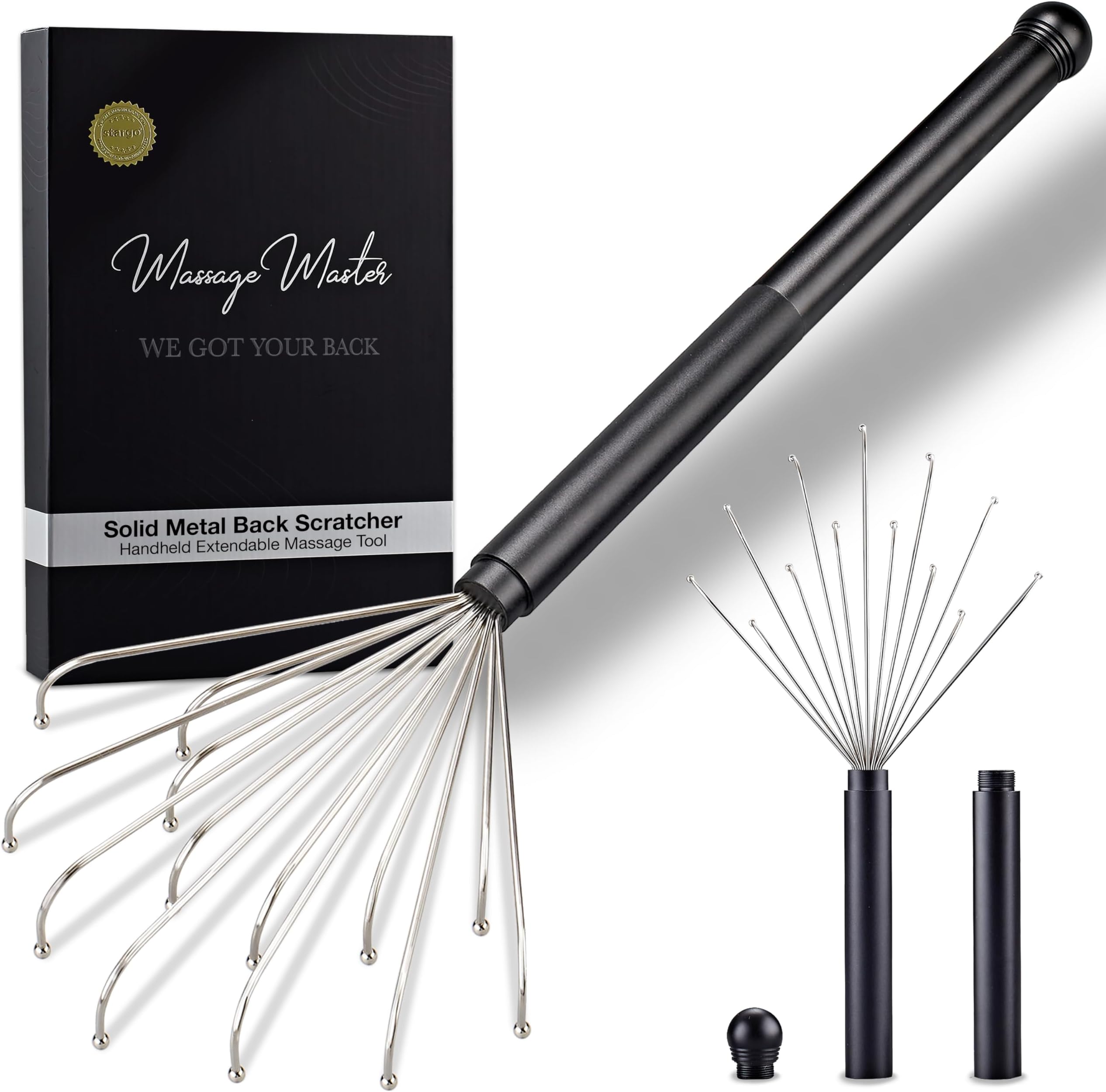 Amazon.com: stargo Massage Master Metal Back Scratcher Extendable for ...