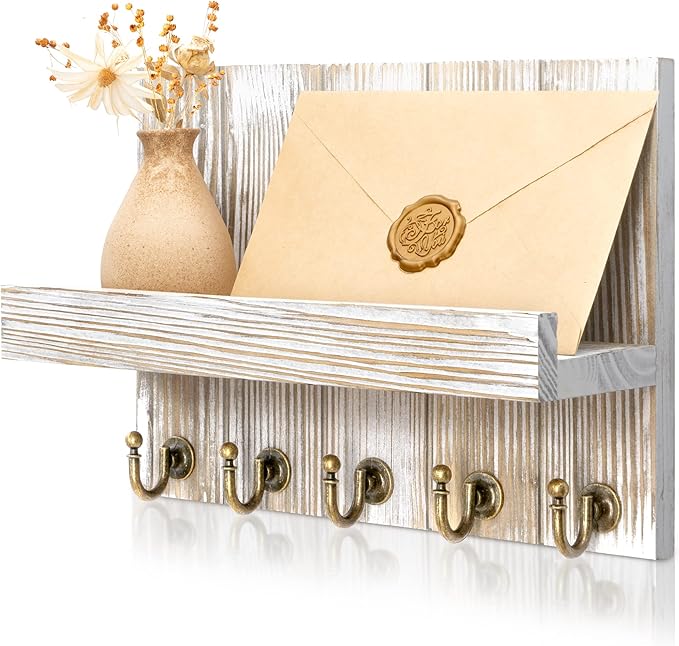 Amazon.com: Rebee Vision Farmhouse Key Holder for Wall : Decorative ...