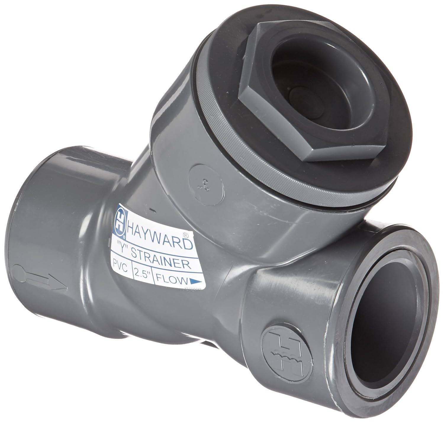 Hayward YS10250S Series YS Y-Strainer, Socket End, PVC with FPM Seal, 2 ...