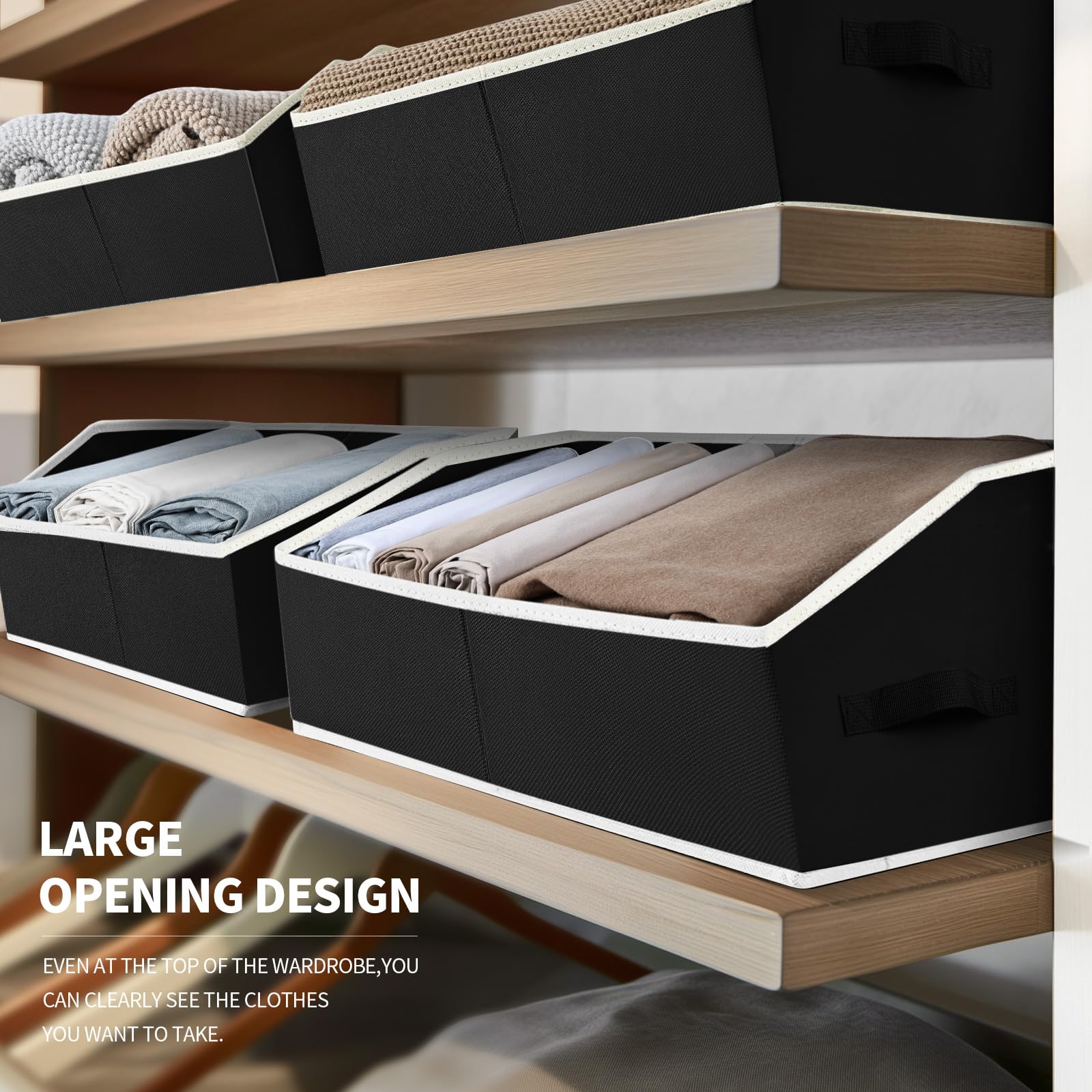 Snapklik.com : Homsorout Cube Storage Bins - 6 Pack Trapezoid Storage ...