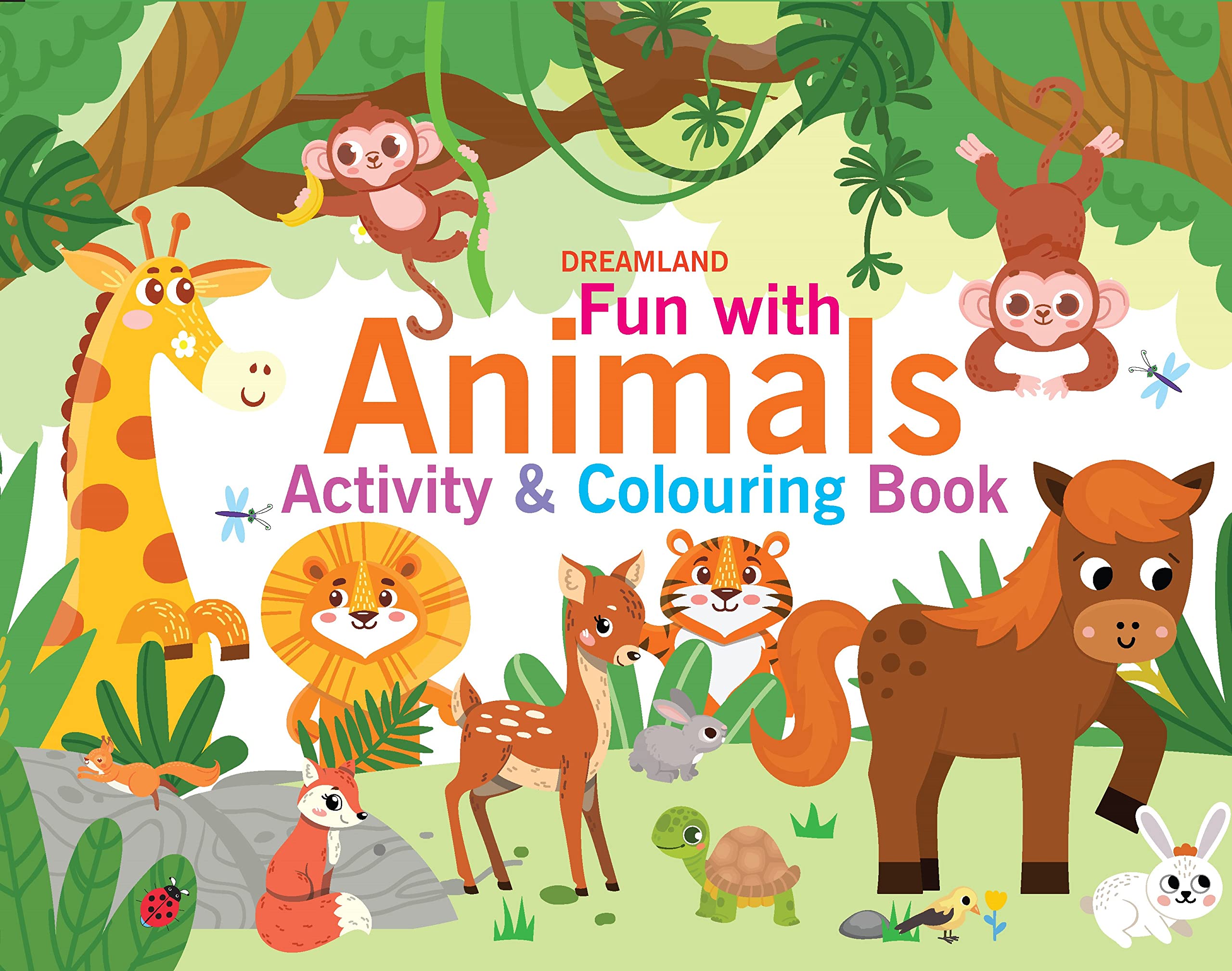 Fun with Animals Activity & Colouring : Dreamland Publications: Amazon ...