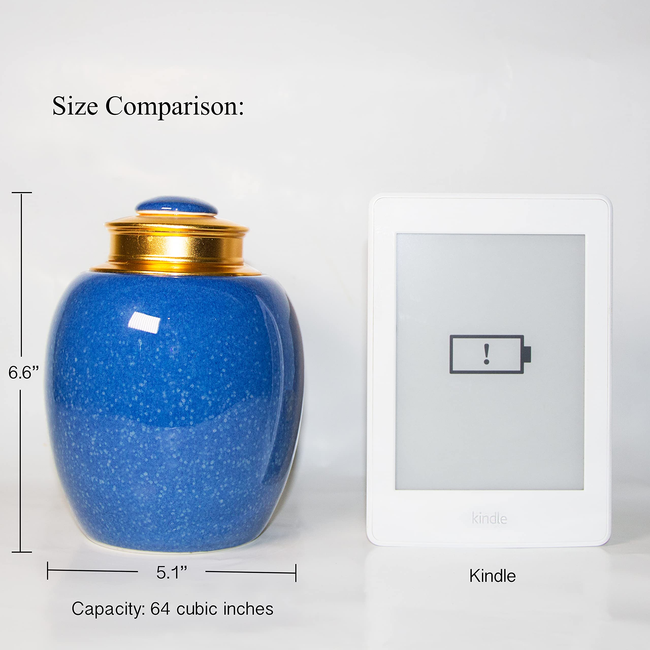 Medium Urns for Human Ashes - Ocean Blue Urns for Ashes Adult Male ...