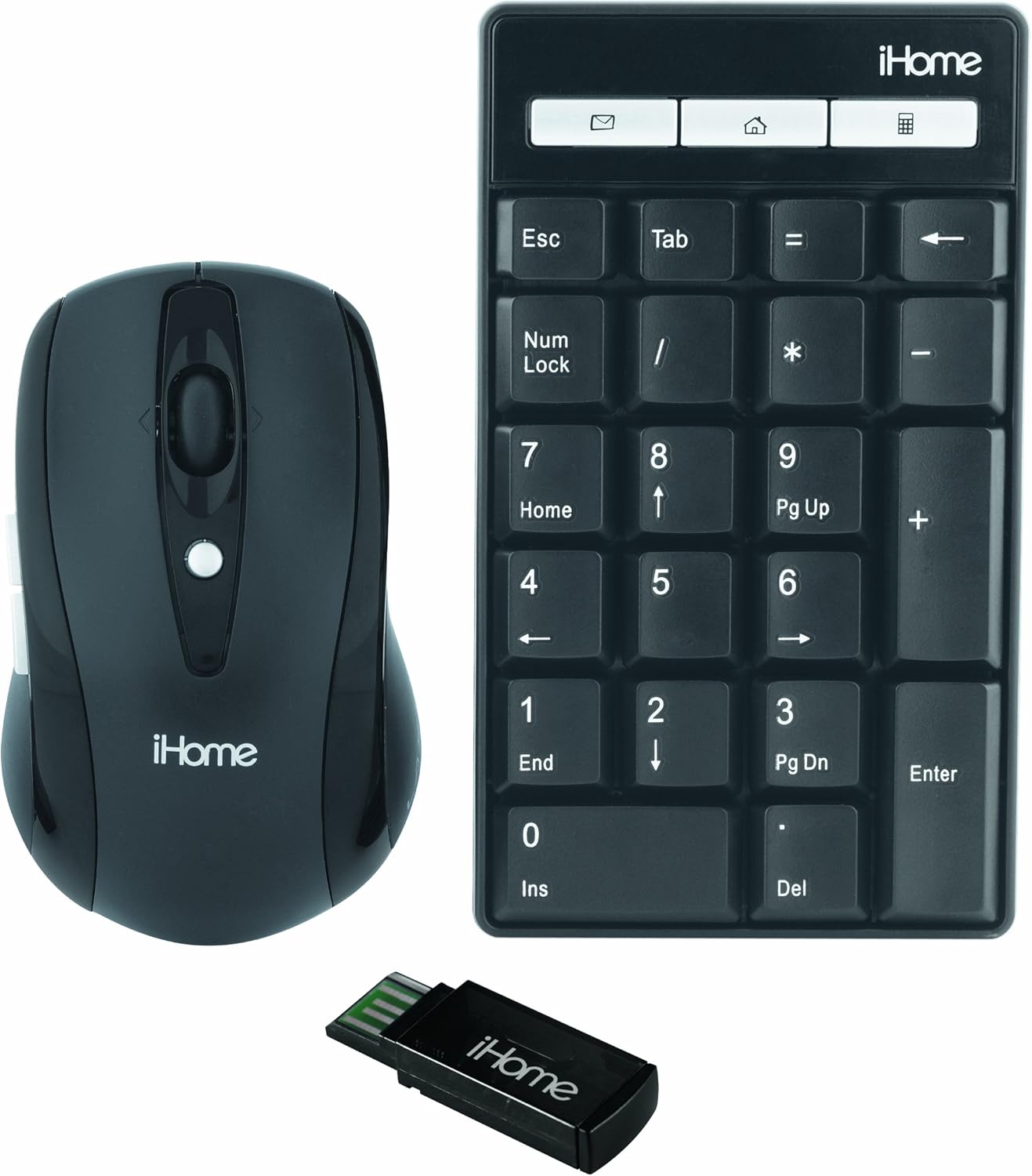 Amazon.com: iHome Wireless Numeric Keypad and Laser Mouse : Electronics