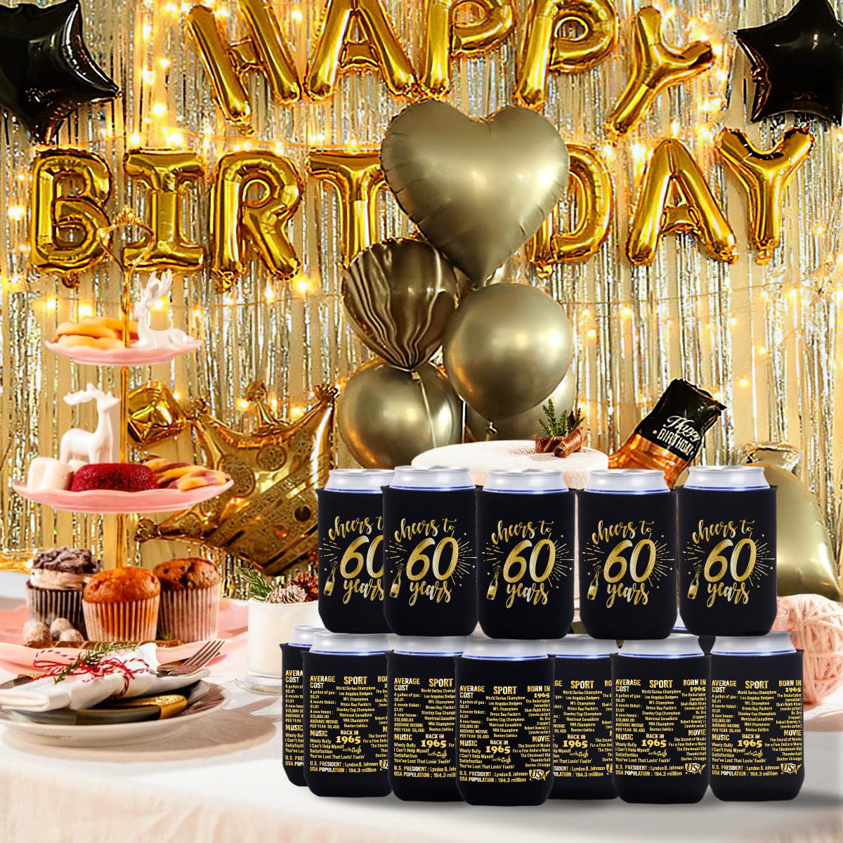 Snapklik.com : 60th Birthday Decorations For Men Women, Vintage - 60th ...
