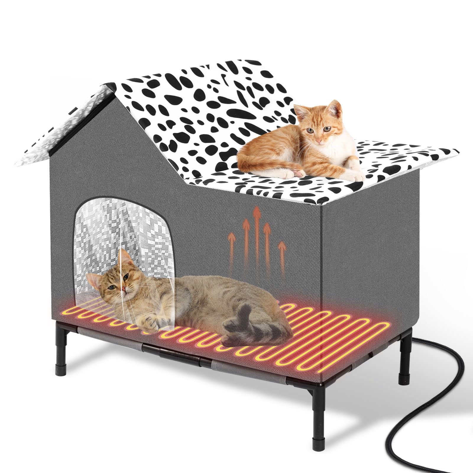 Amazon.com : Heated Cat Houses for Outside Cats, Winter Insulated ...