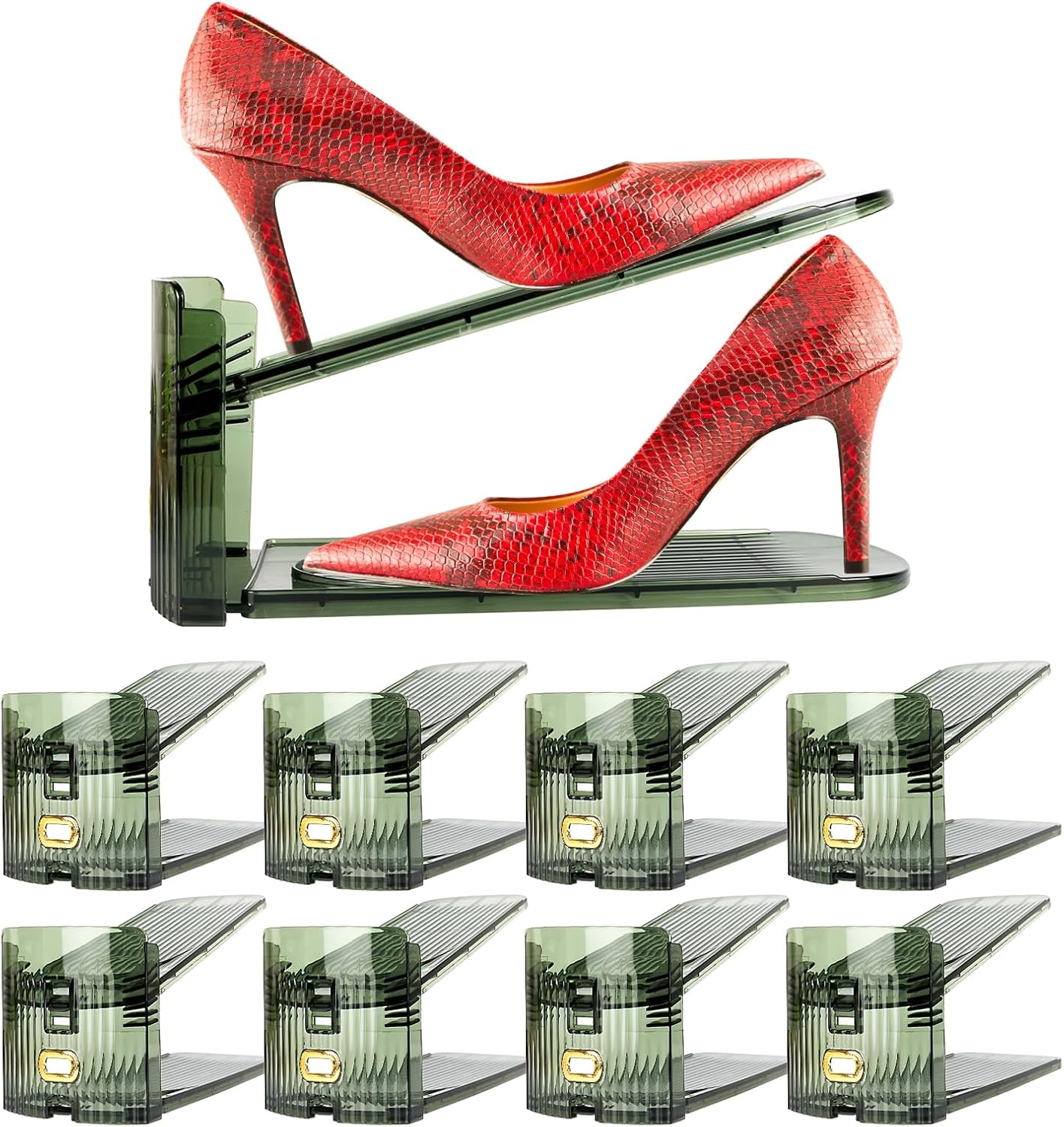 Amazon.com: Yes!Fresh Shoe Slot Organizer, Boutique Display Style Shoe ...