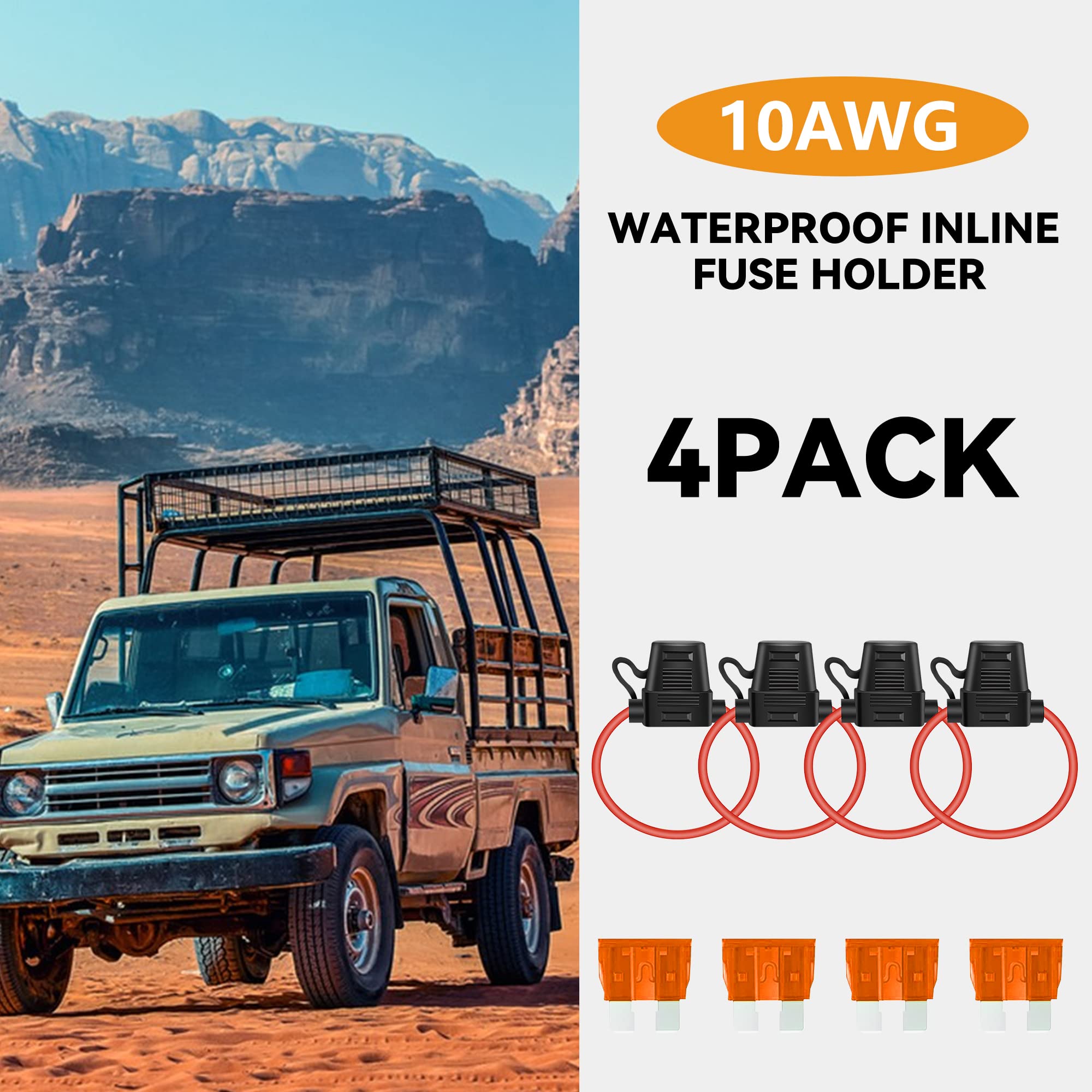 Snapklik.com : MulWark 4 Pack 10 Gauge Tinned Copper Marine Wire ...
