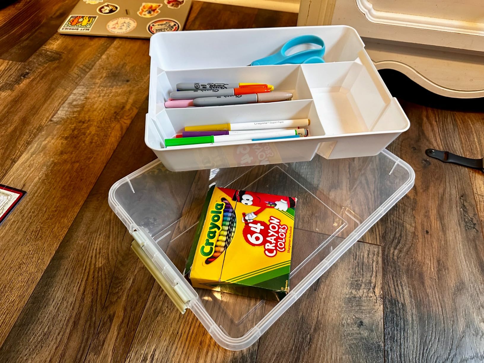 Amazon.com - Baylee and Me Clear Plastic Storage Box with Removable ...