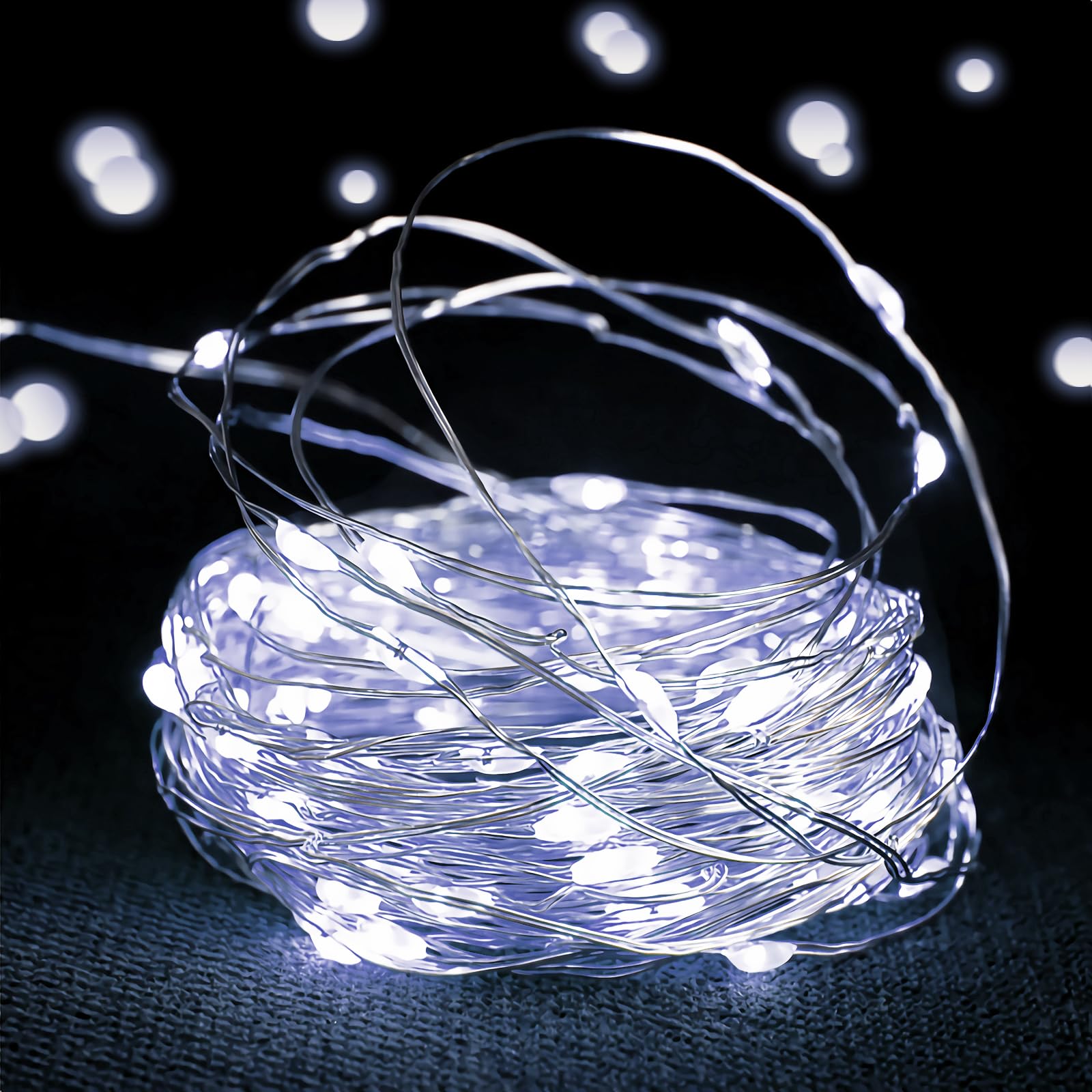 Fairy Lights Battery Operated 1 Pack 16FT 50 Led Mini Battery Powered ...