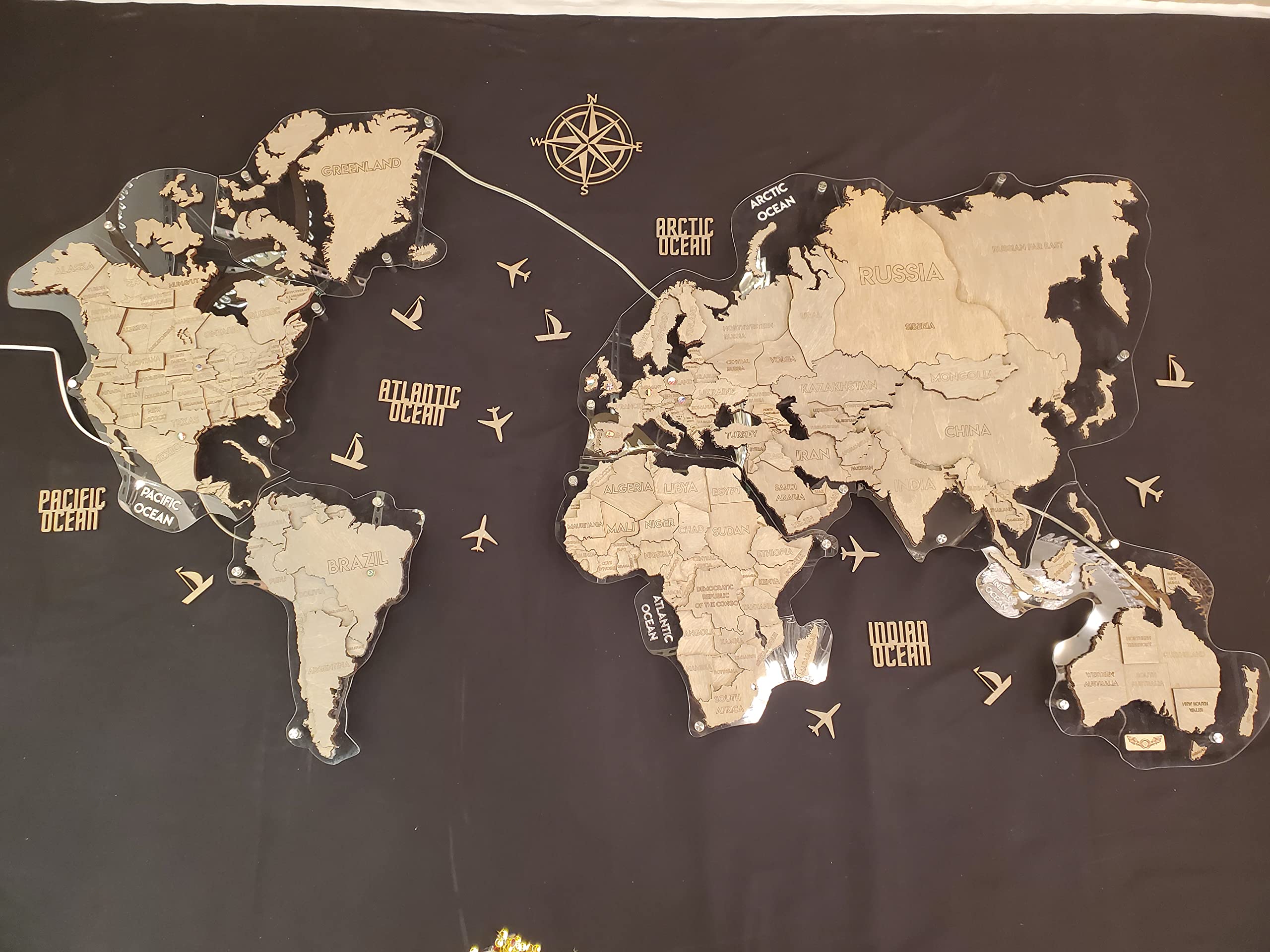 World Map led sign,World Map neon sign,Travel neon light,World Map wall ...