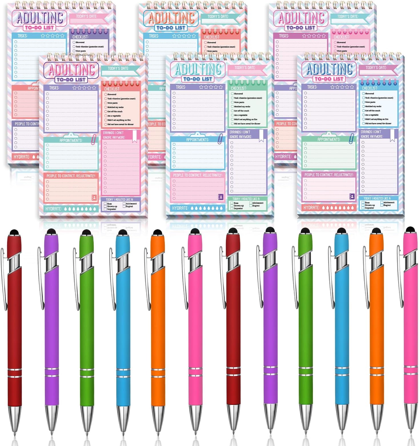 Amazon.com : Honoson 12 Pcs Adulting to Do List Notepad Set with ...