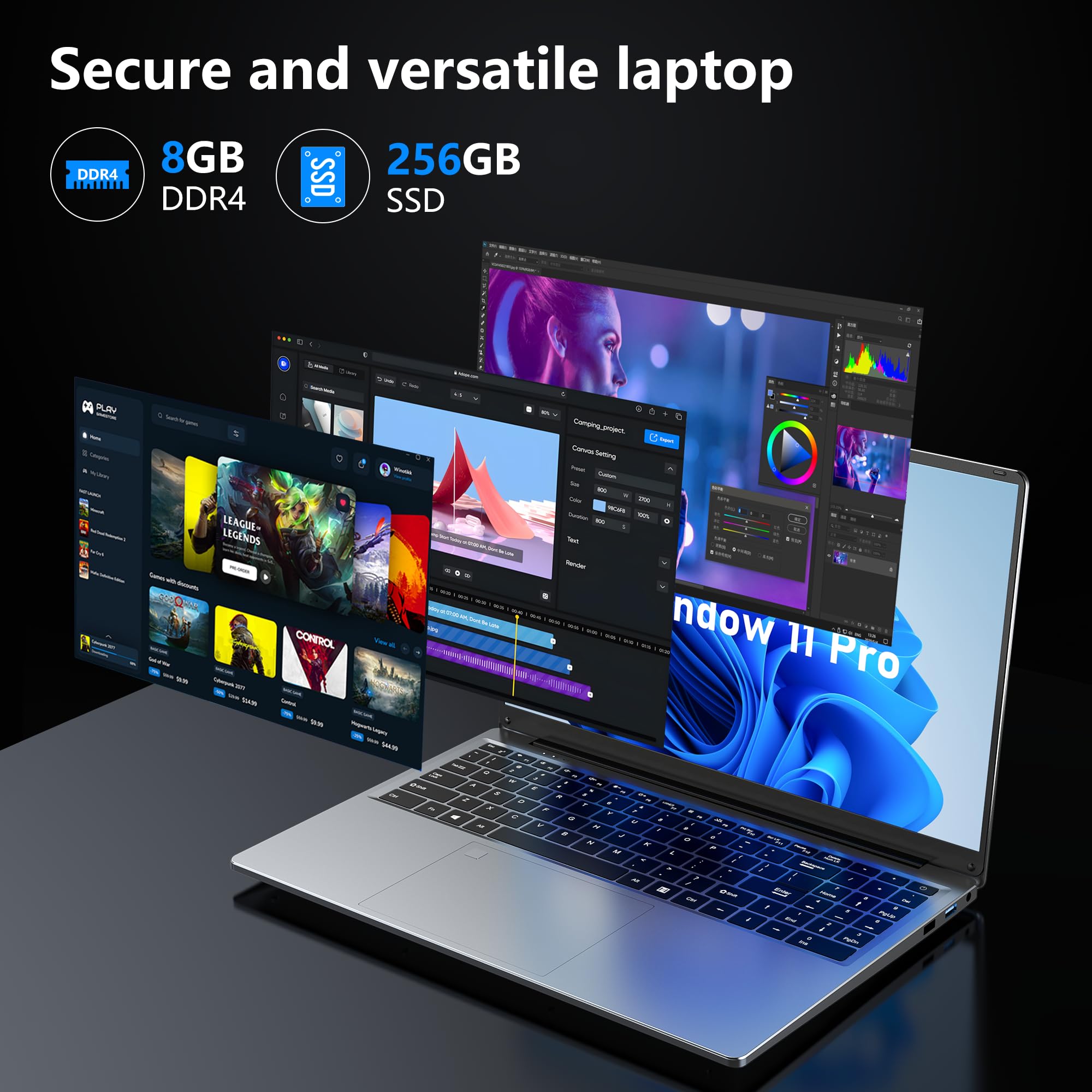 Snapklik.com : FUNYET Gaming Laptop, 16 Inch Laptop Computer 2025