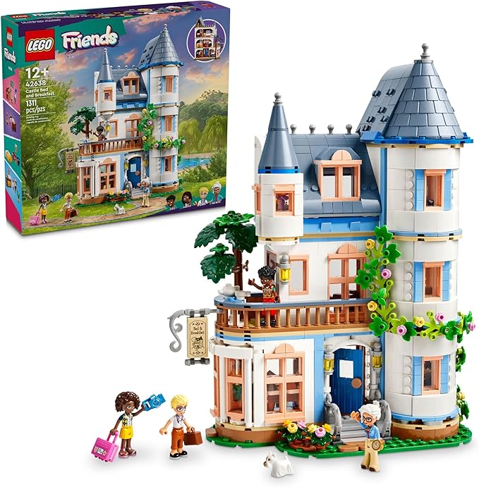 Amazon.com: LEGO Friends Castle Bed and Breakfast Hotel Building Toy ...