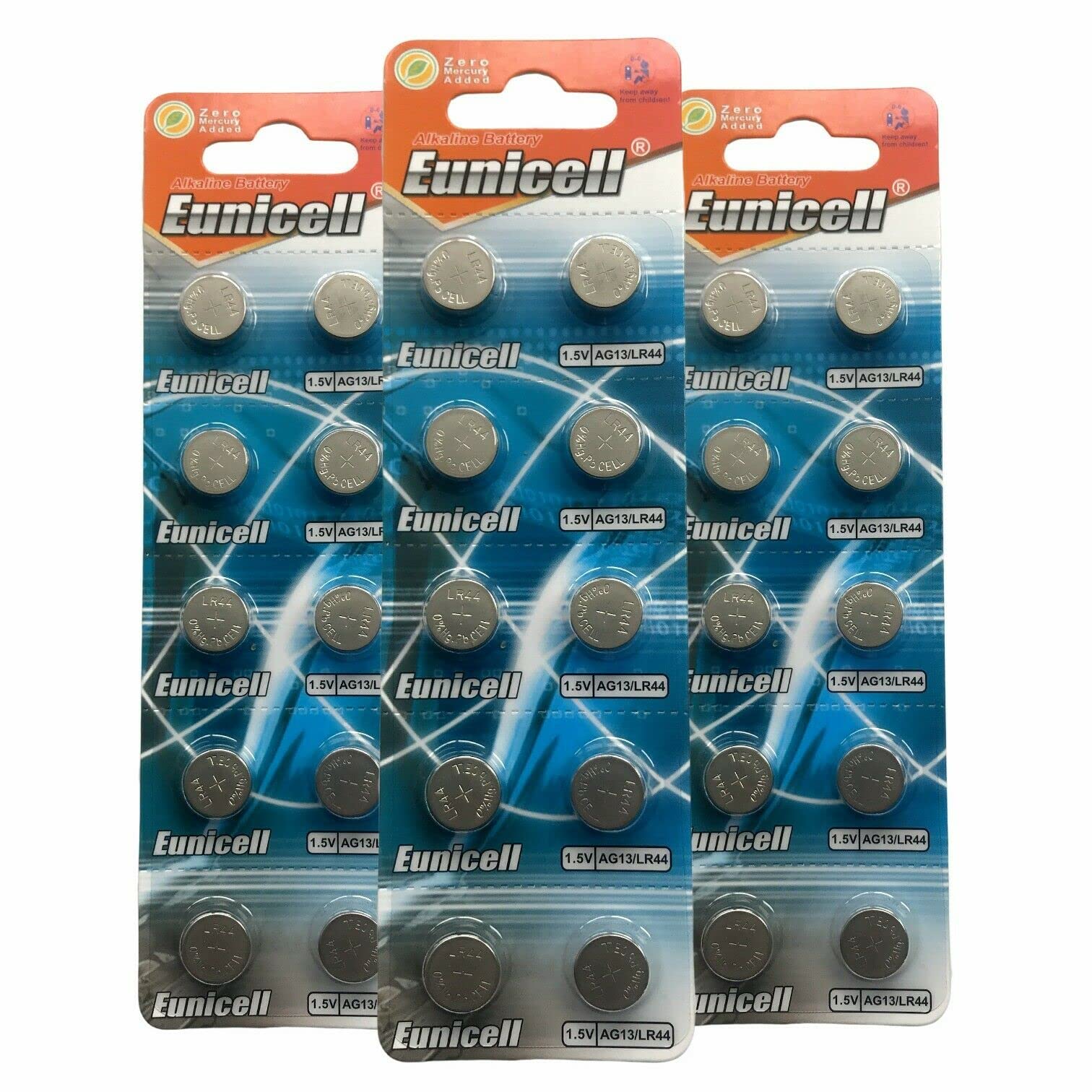 3x10 X AG13 LR44 Button Cells Batteries - A76 L1154 SR44 G13 357-1.5V ...