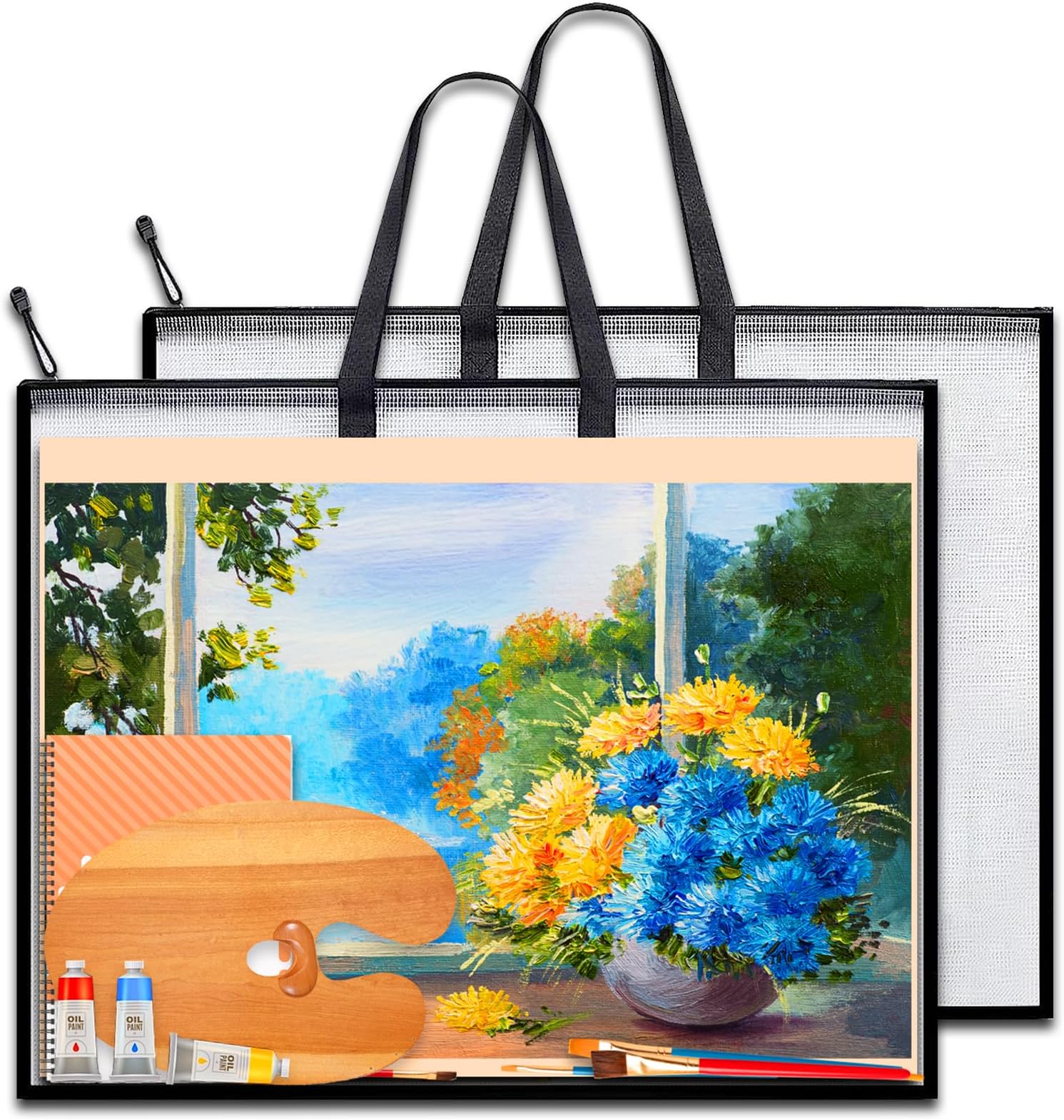 Amazon.com : VikYel Art Portfolio Bag 24x 36 Inch, Poster Storage Bag ...