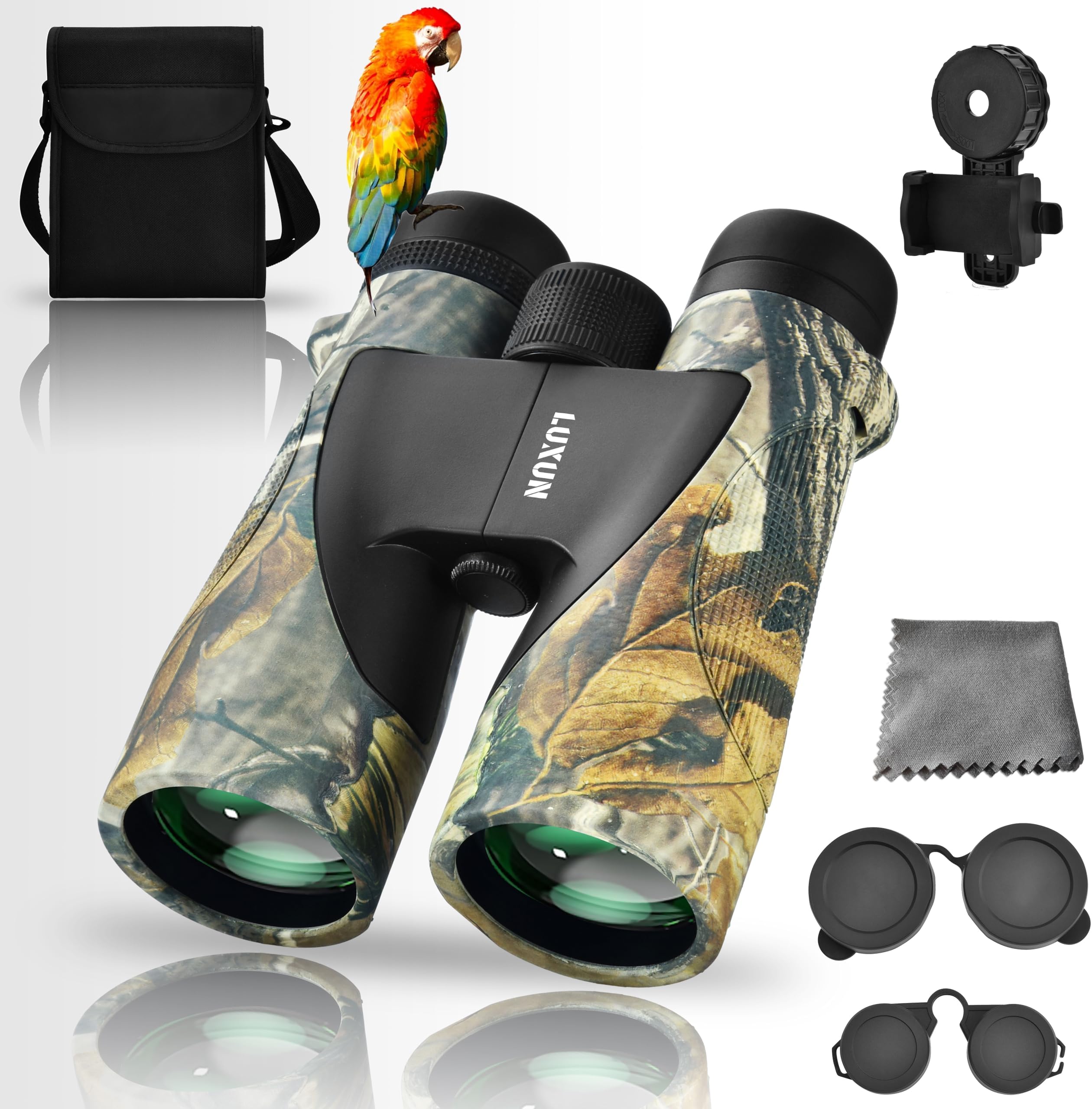 Amazon.com : LUXUN 12x50 Binoculars for Hunting, High Powered ...