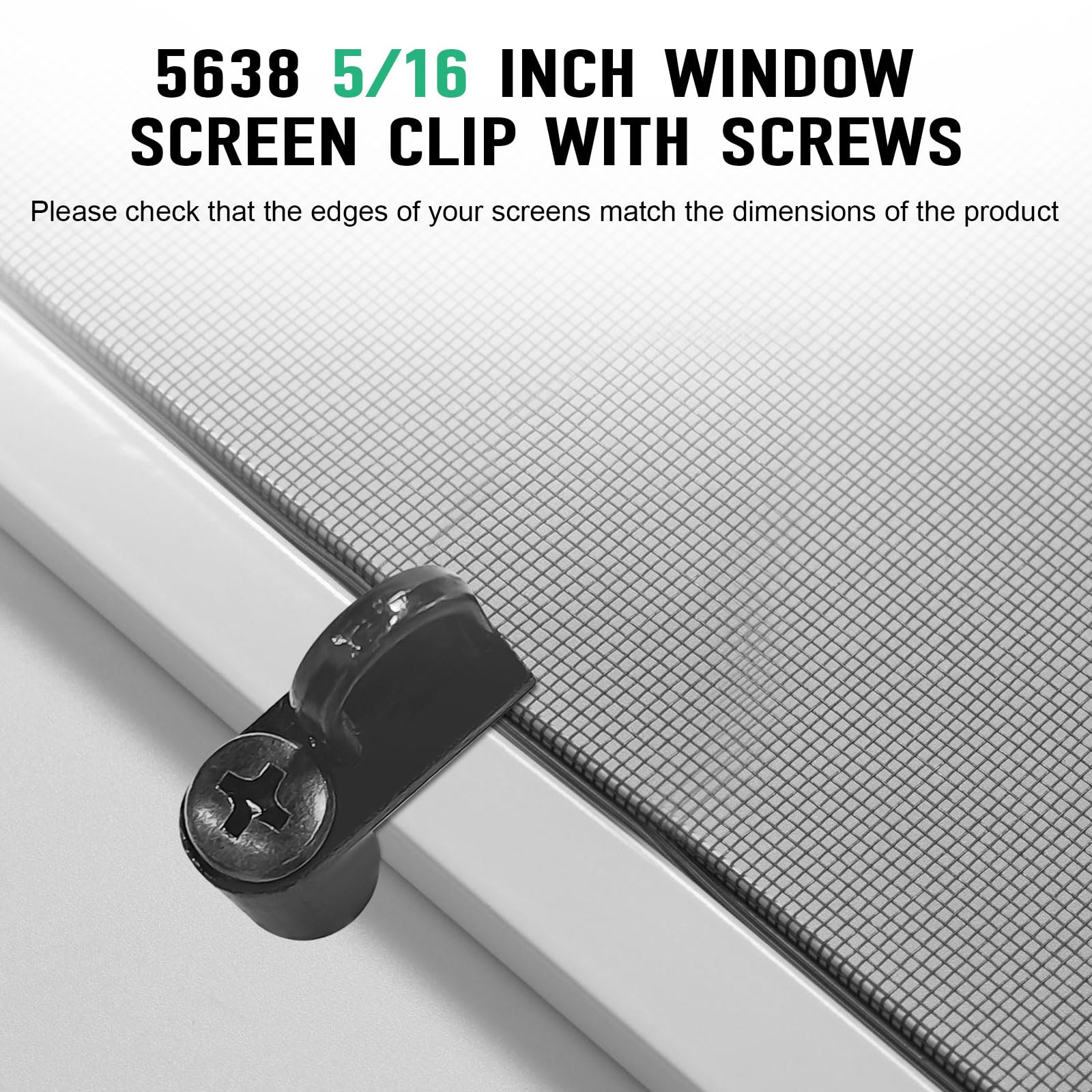 Window Screen Clips Magnetic Screen Window 12 Pack 3/8 In Nylon Window ...