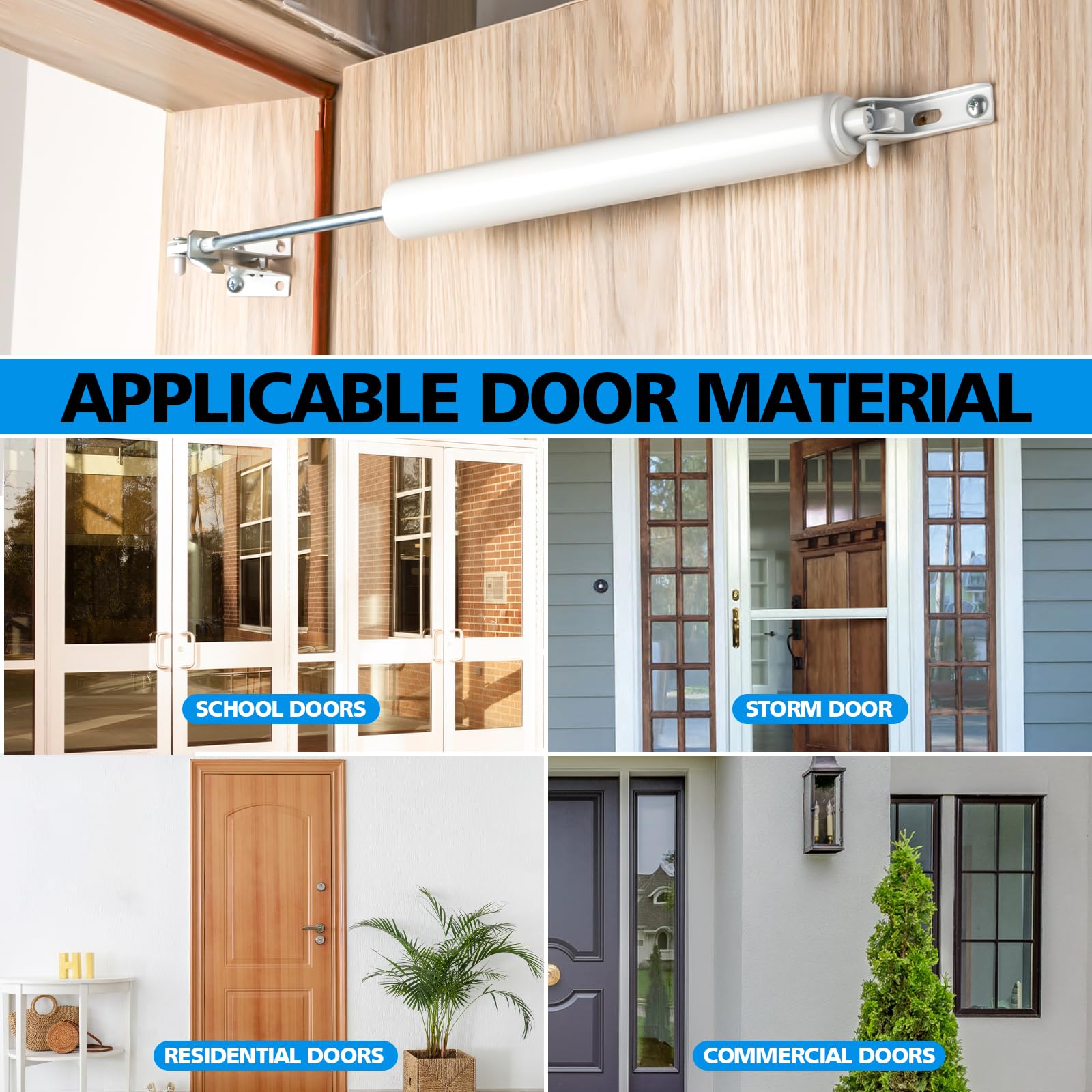 Snapklik.com : MaxxGeek Screen And Storm Door Closer Kit, Closer For Heavy Storm Doors Screen ...