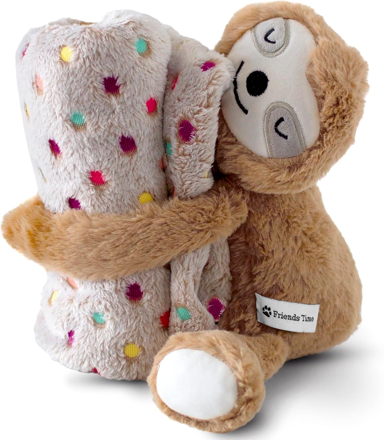 Pet Supplies : FRIENDS TIME Squeaky Plush Dog Toy with Blanket - 27.55 ...